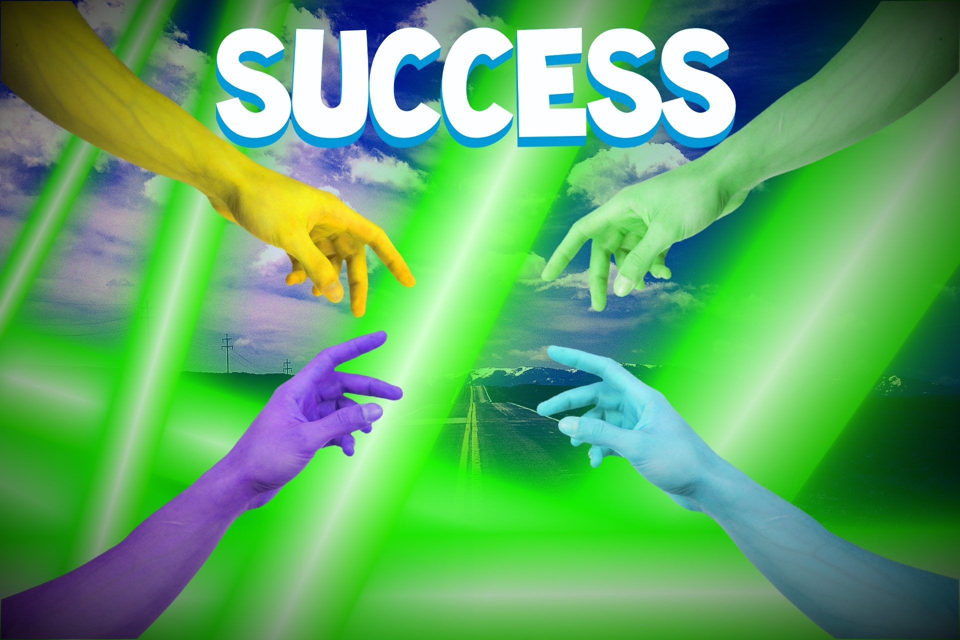 Success hand ambition career rise free image download