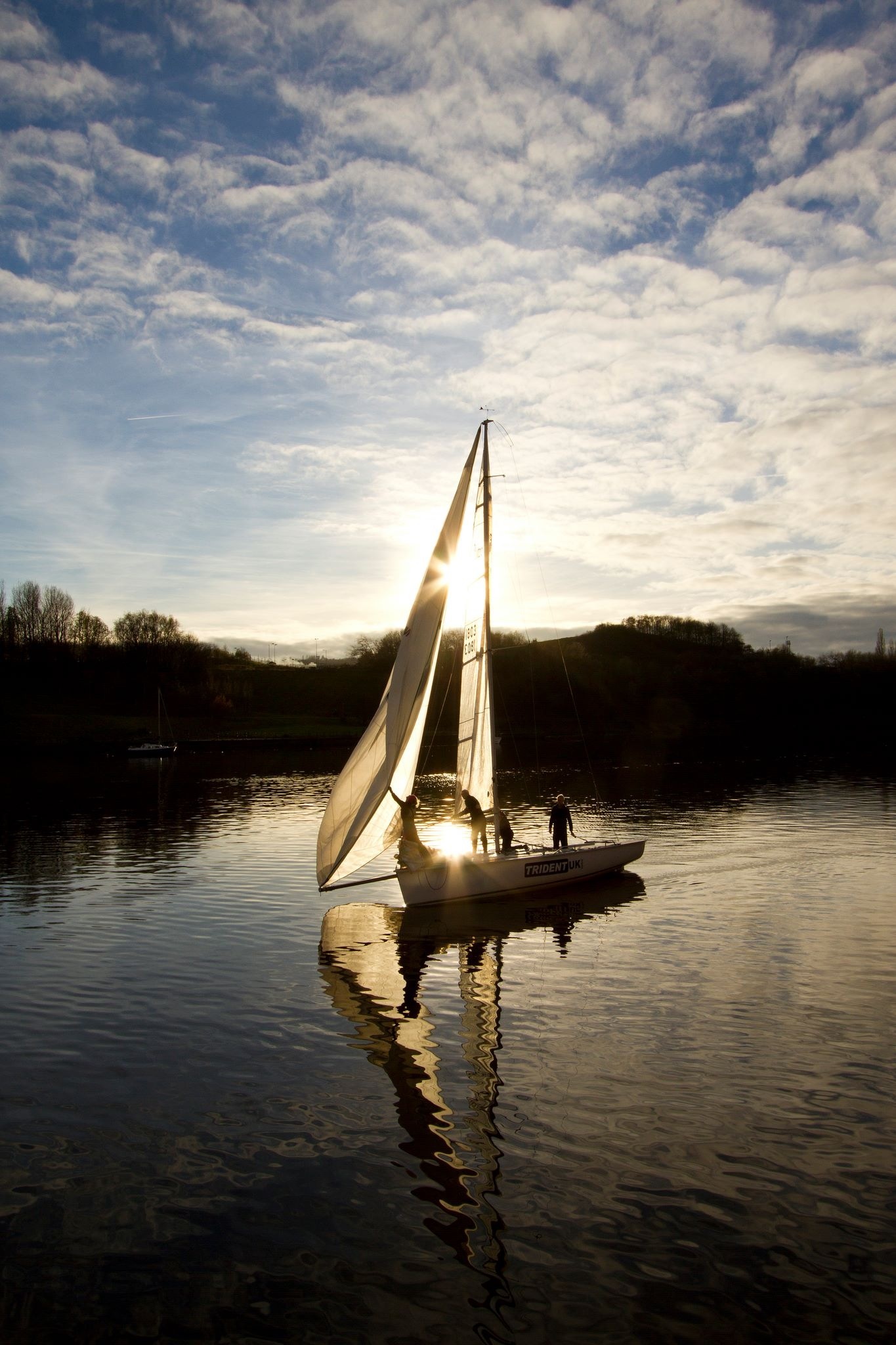 Yacht Boat Reflection free image download