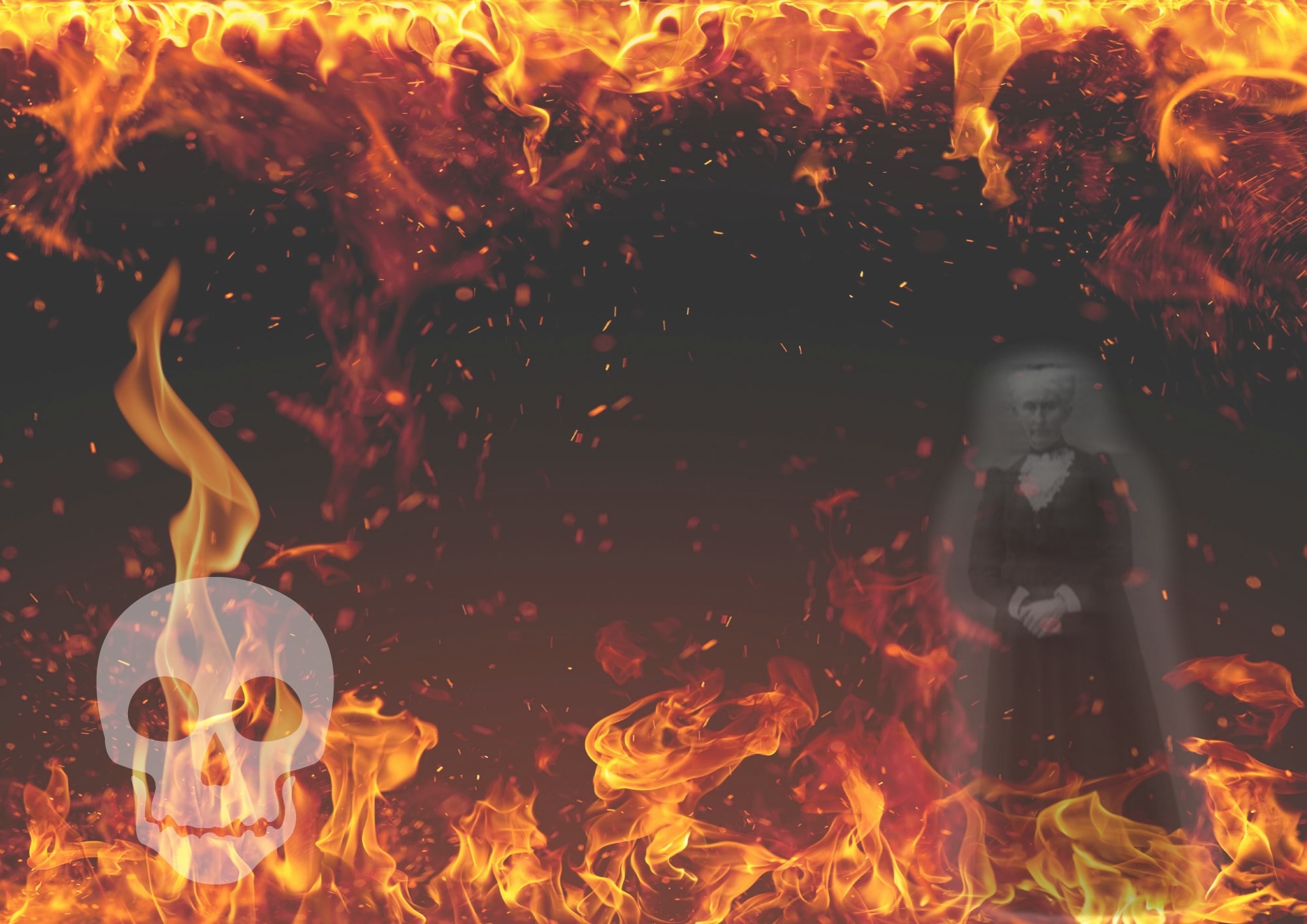 Terror halloween ghost skull free image download