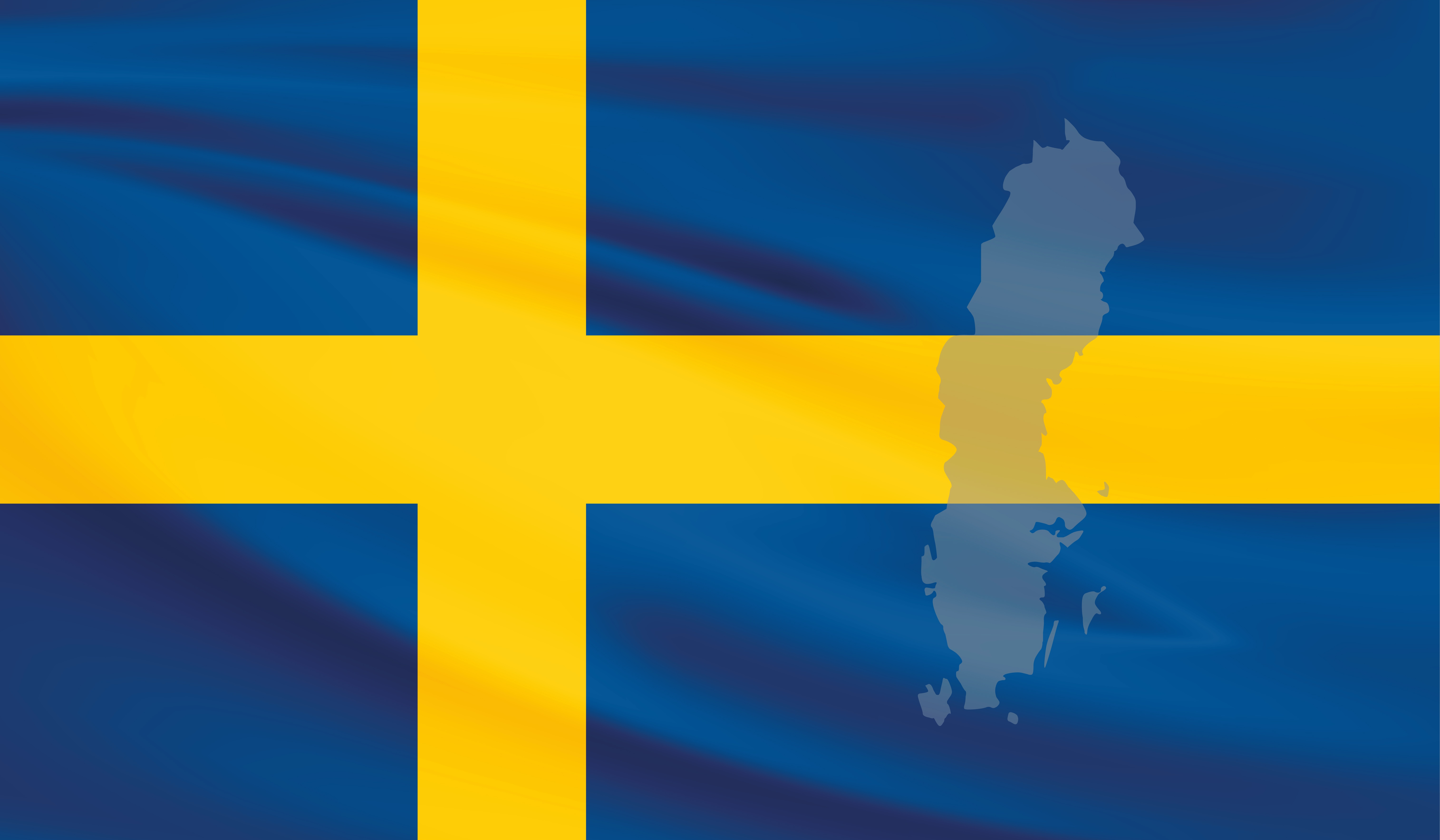 Sweden flag banner blue yellow free image download