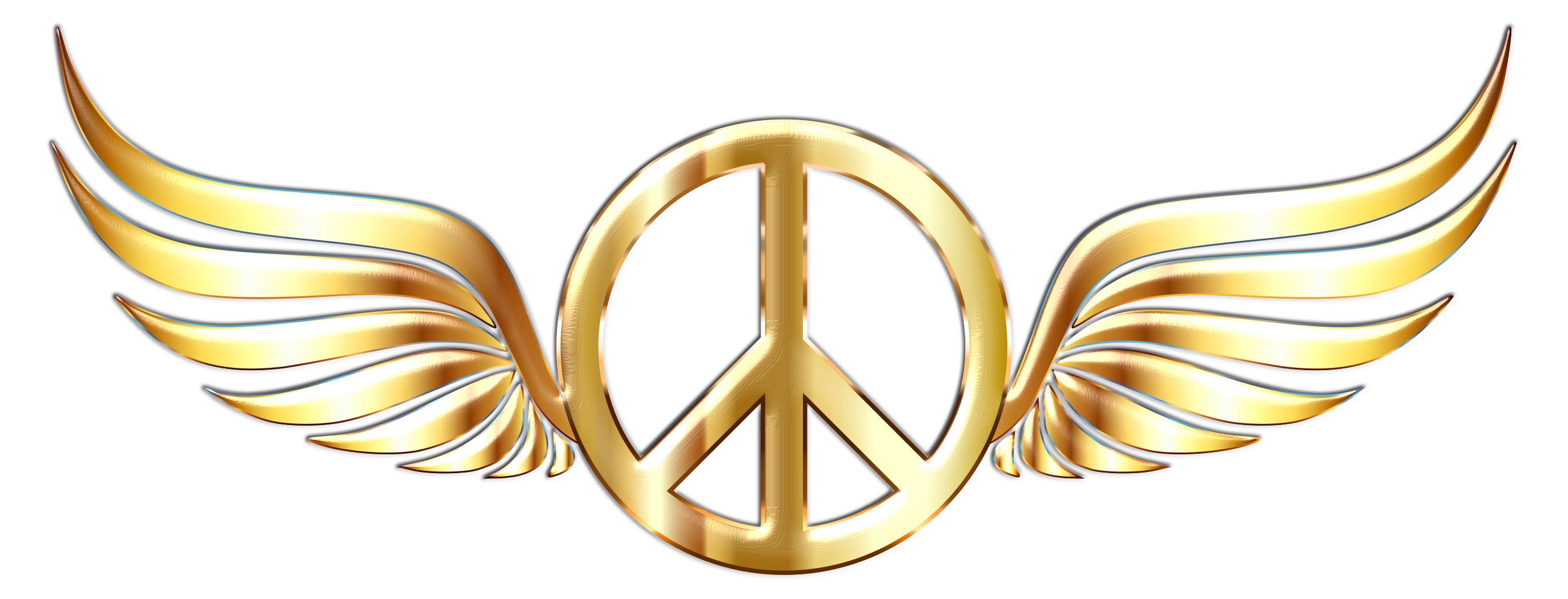 Peace sign symbol wings abstract free image download