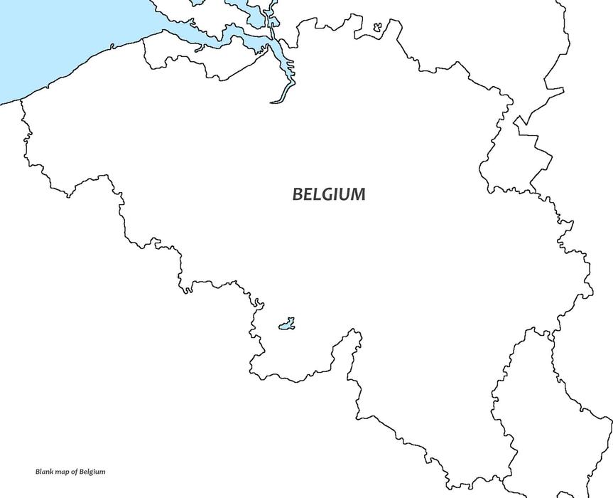 Belgium white map belgium blank map free image download