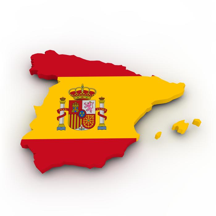 Map spain flag borders country free image download