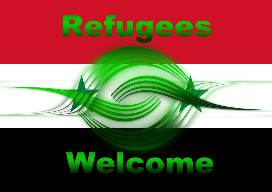 Syrian refugee flag free image download