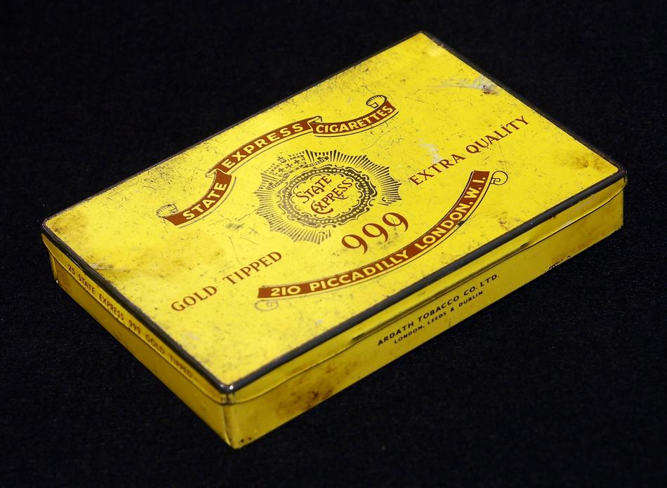 Yellow box of cigarettes free image download