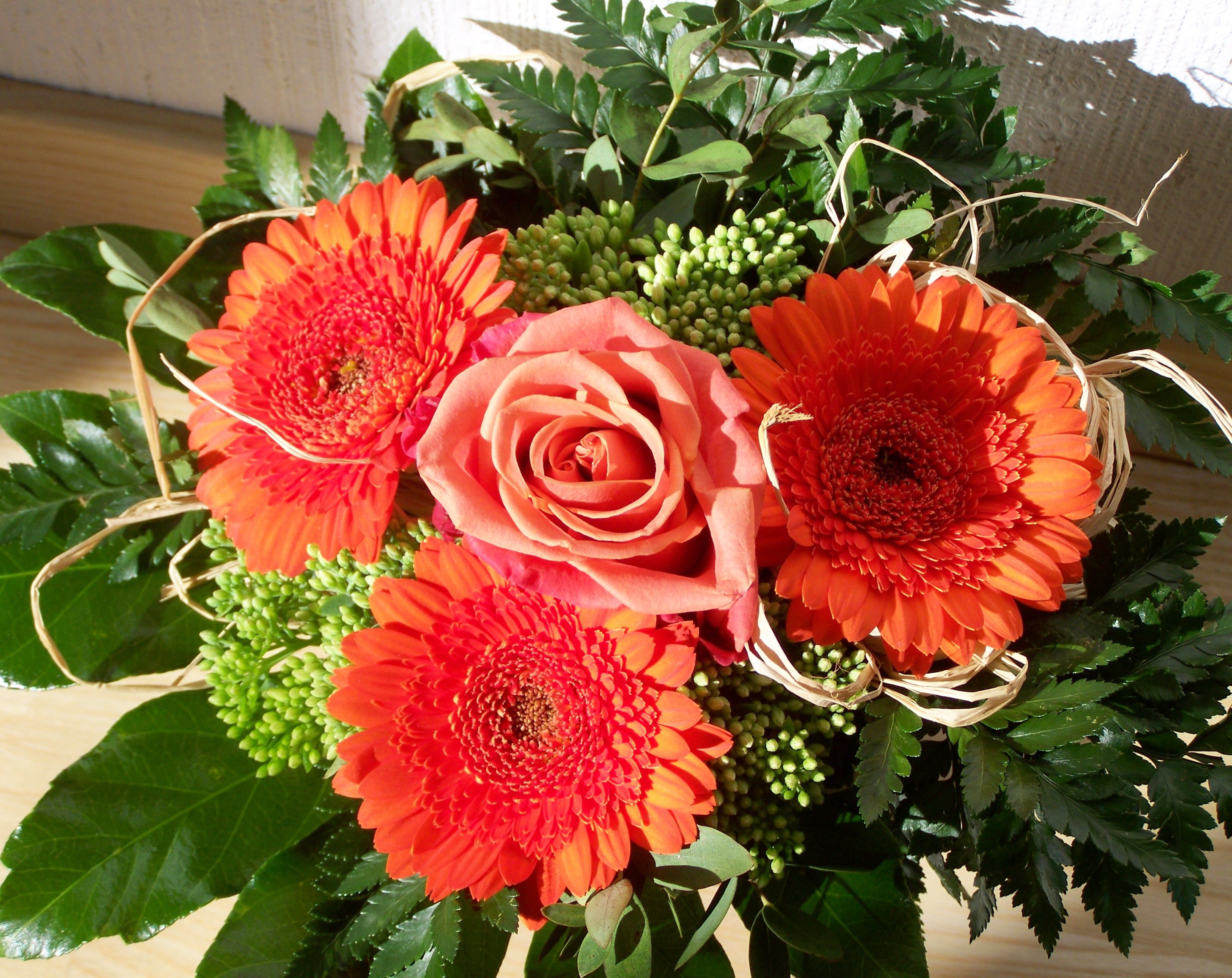 Bunch Of Flowers Red Gerbera Cut free image download