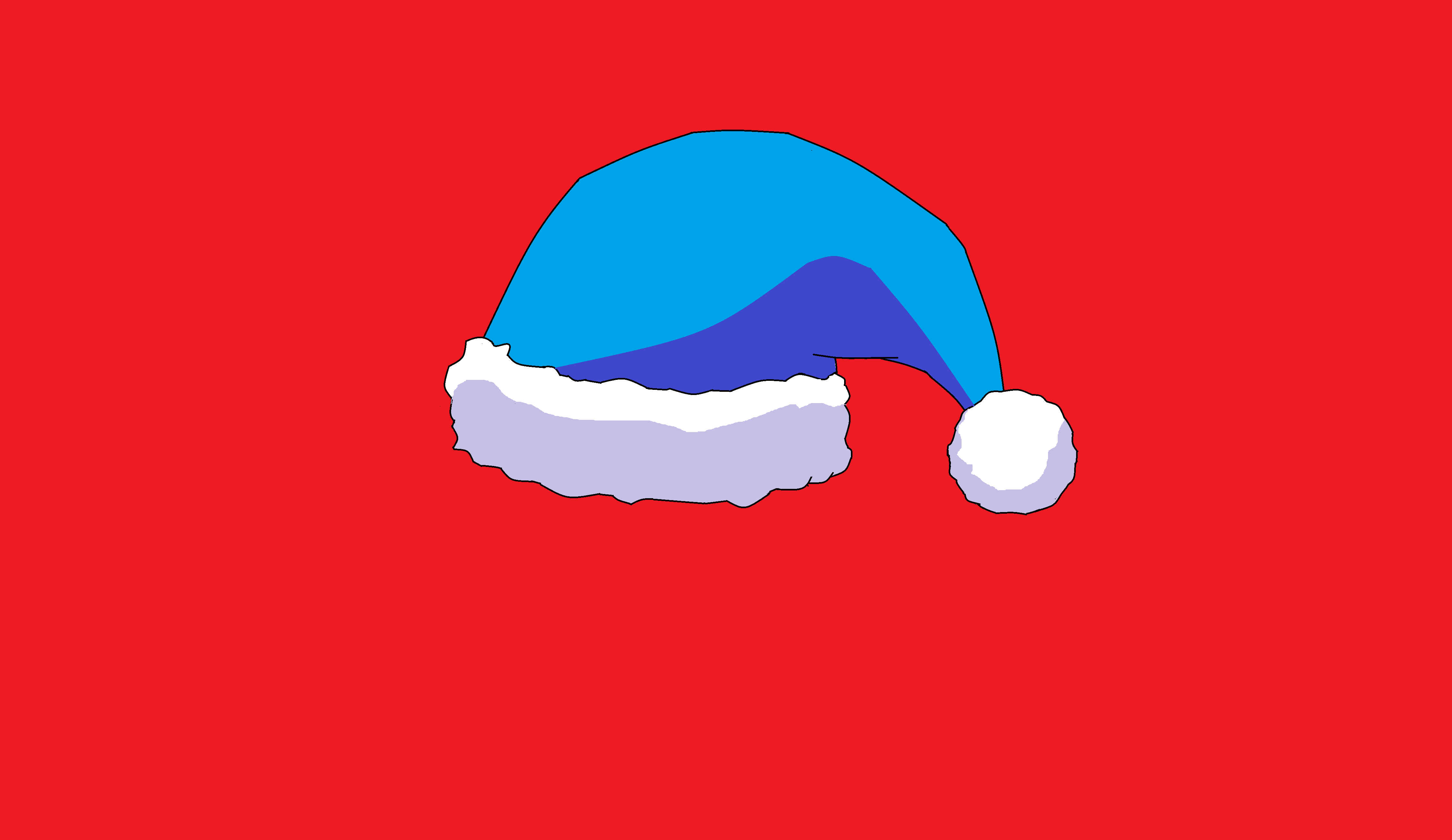 Santa claus hat blue christmas free image download