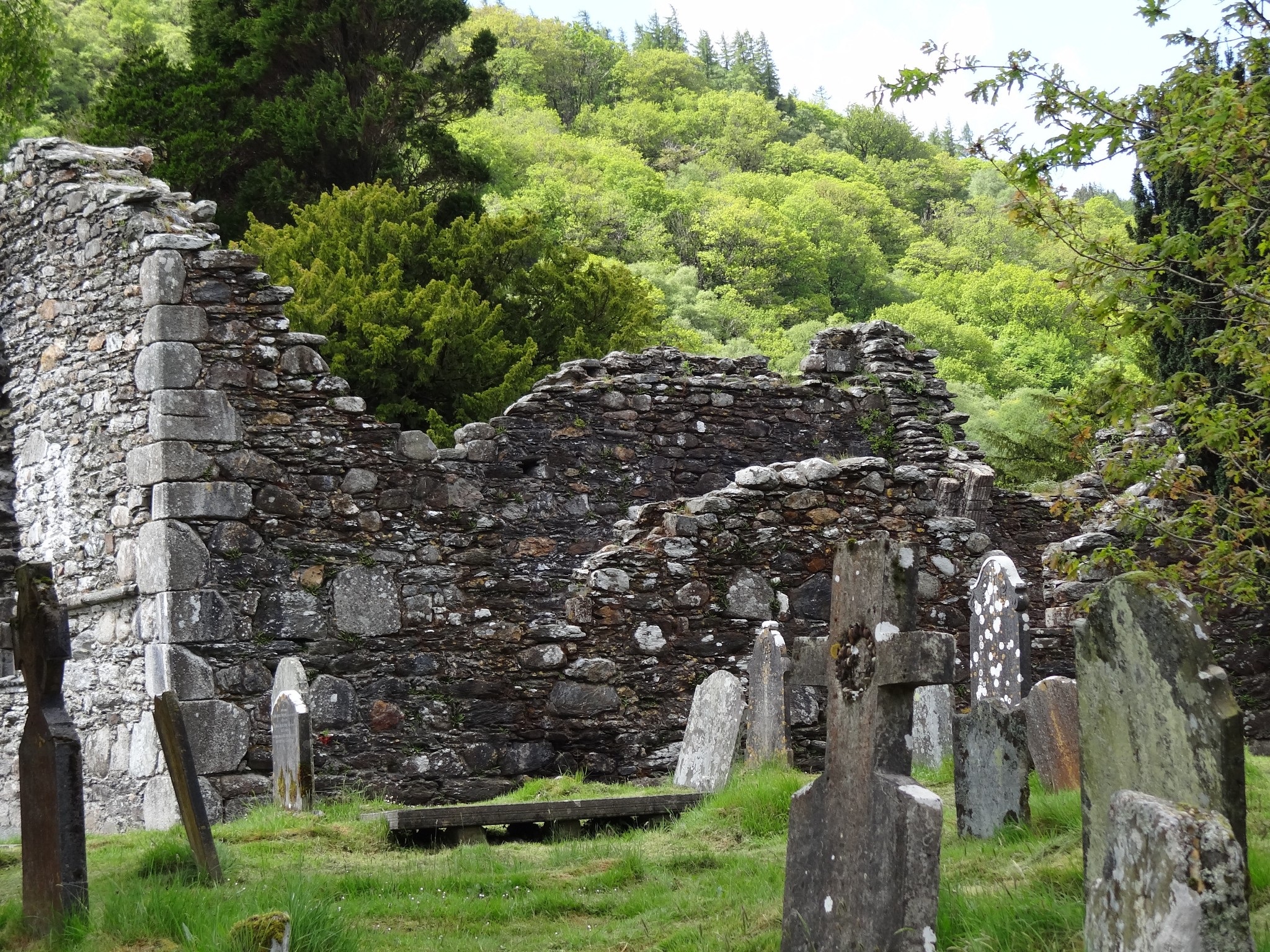 Cemetery Irish Cross ruins free image download