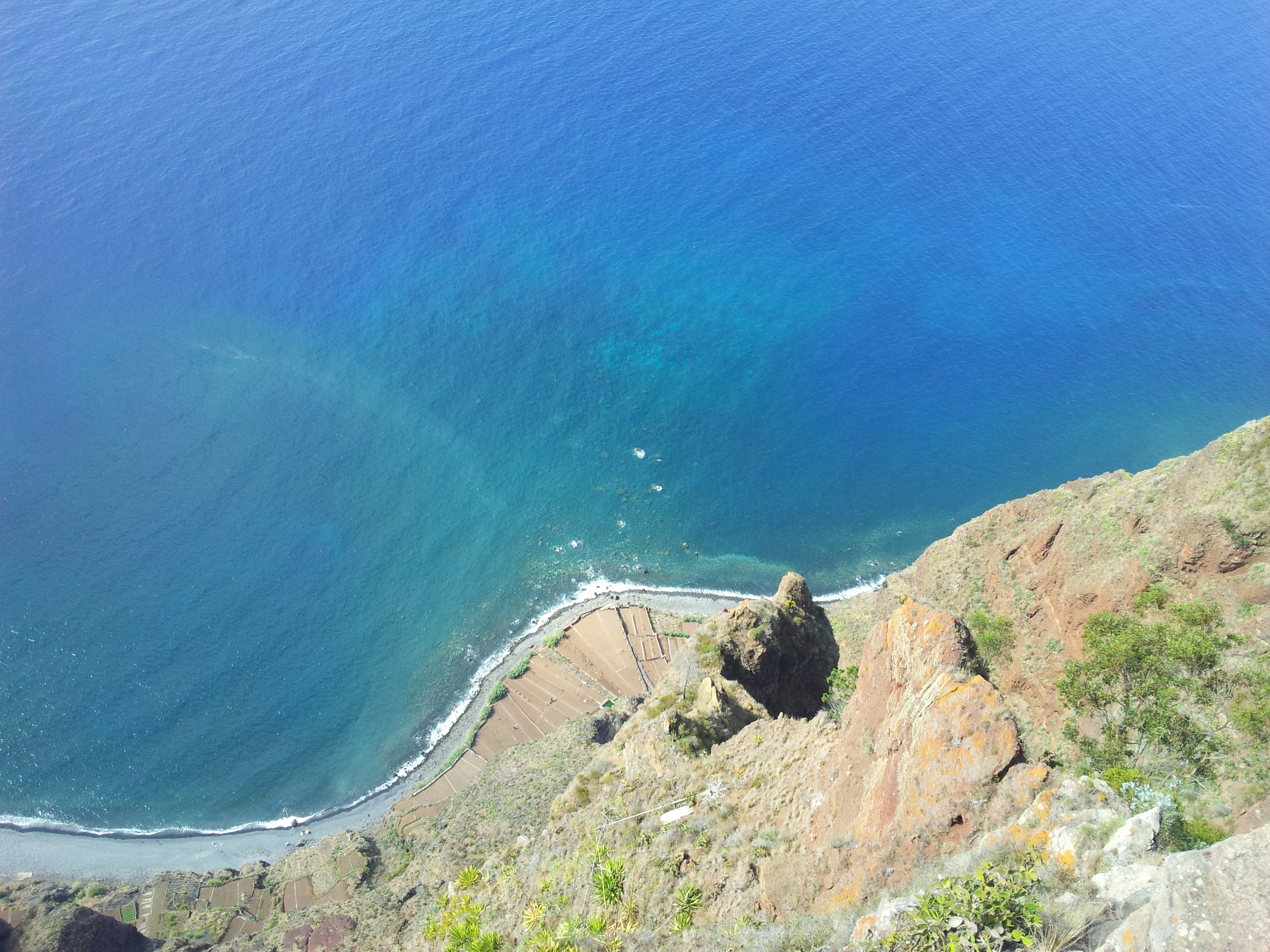 Cliff Sea Madeira free image download
