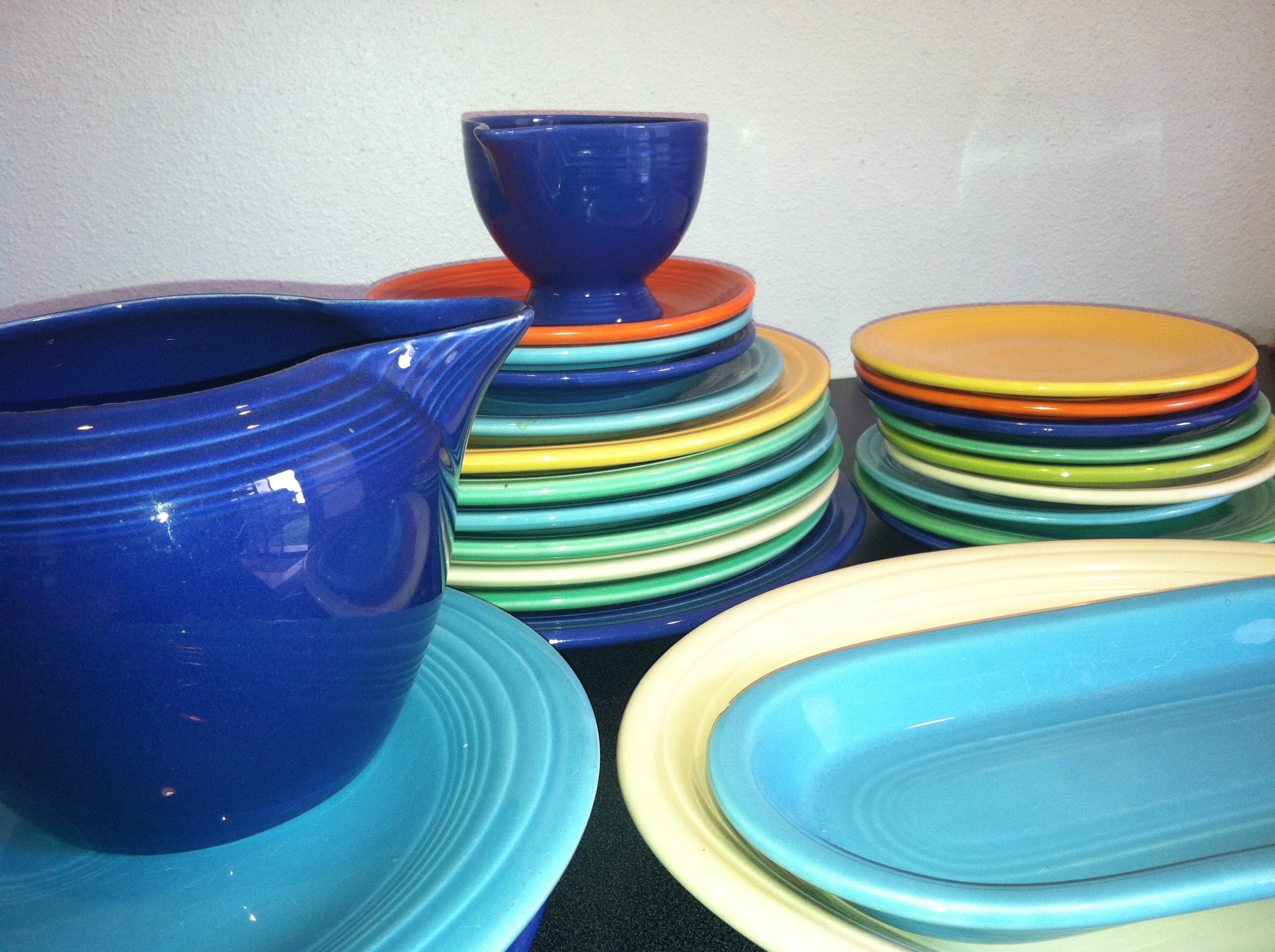 Dishes Colorful Fiestaware free image download