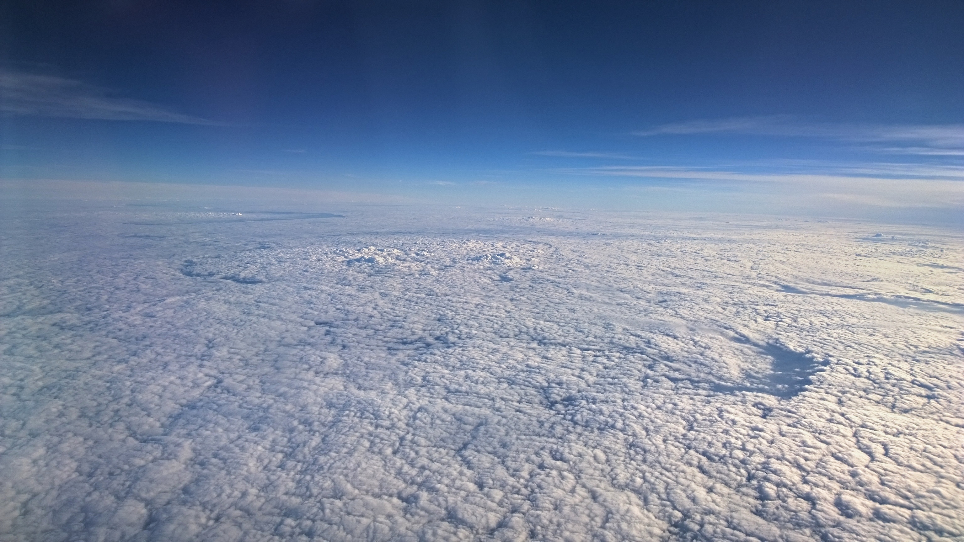 View of clouds from space free image download
