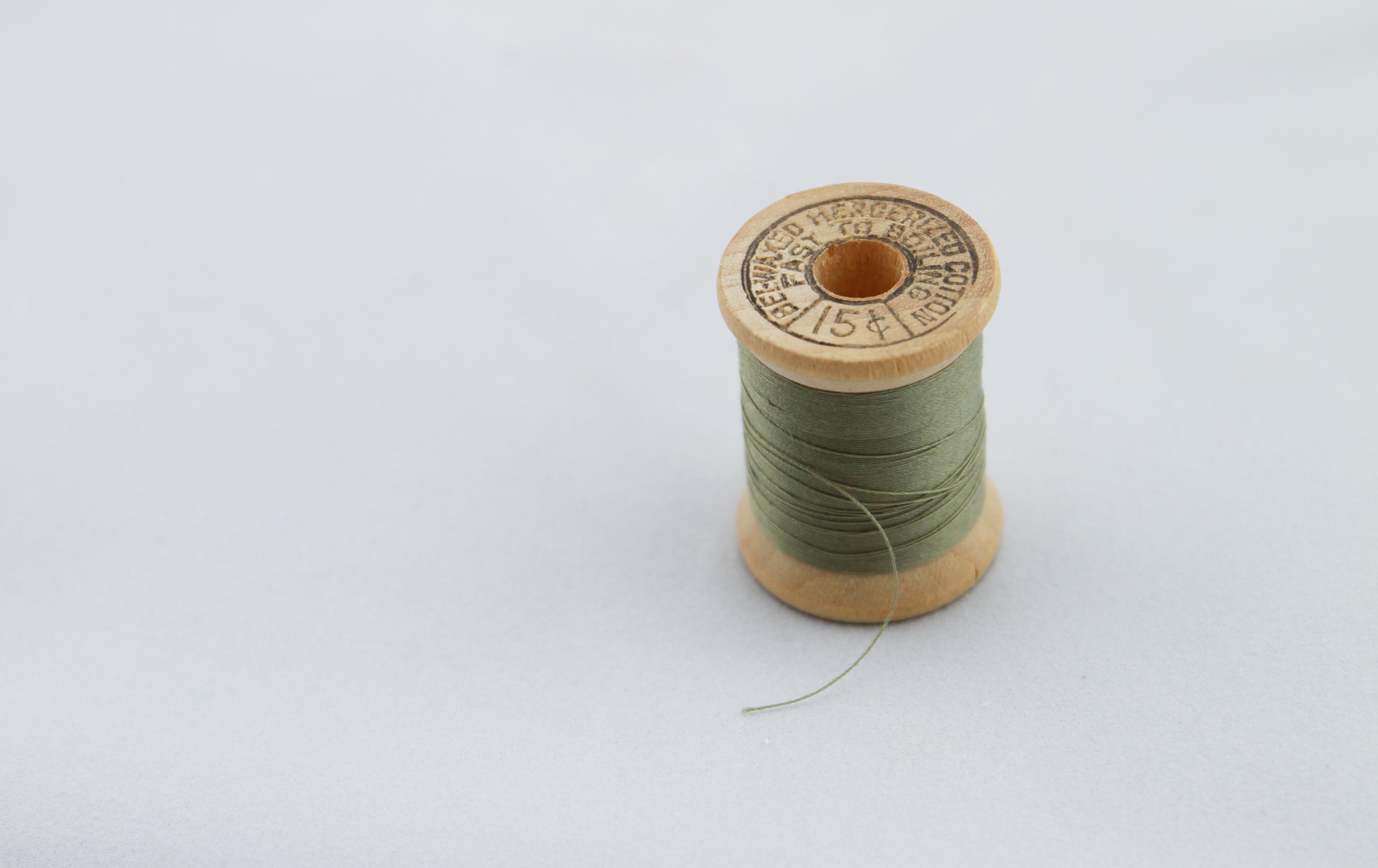 Green Thread Sew Sewing Wooden free image download