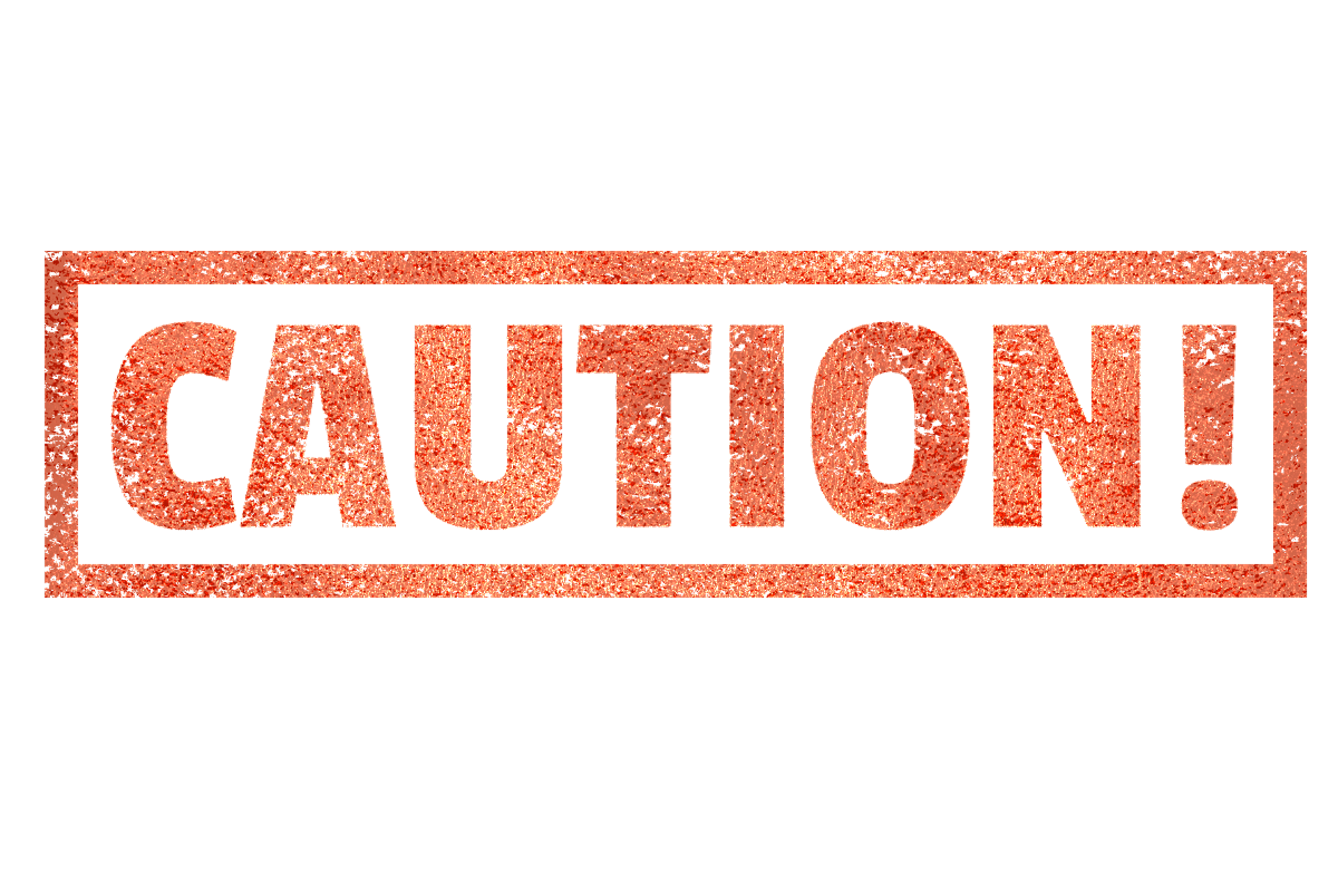 Caution label warning red mark free image download