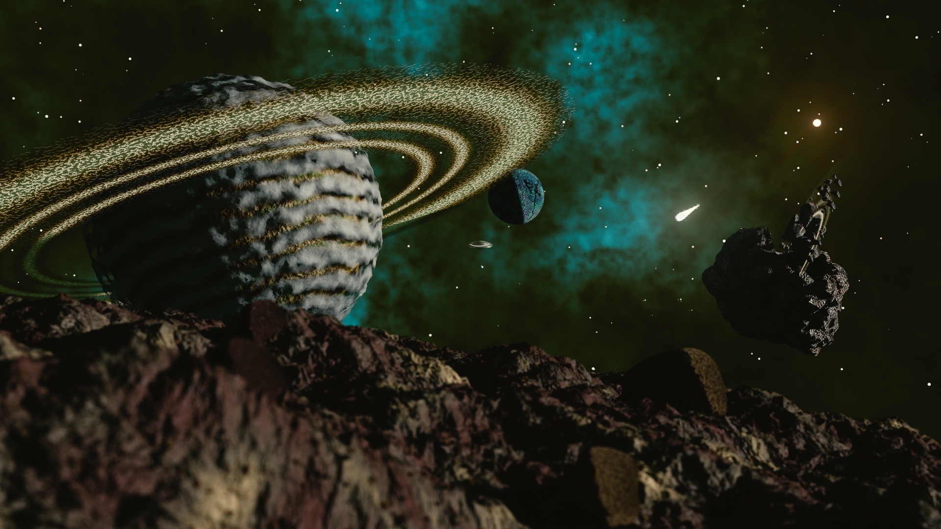 Space scene spaceship spacecraft free image download