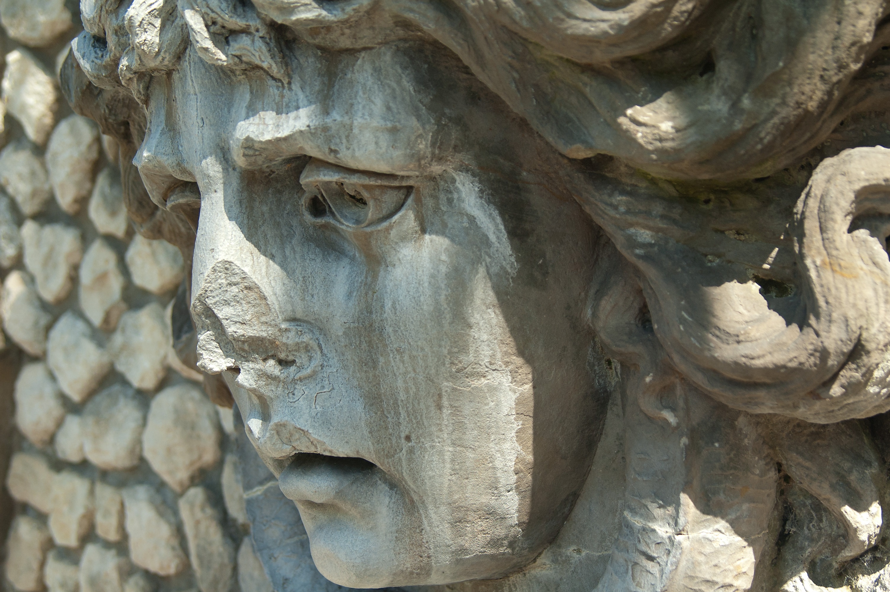 Relief Statue Face free image download