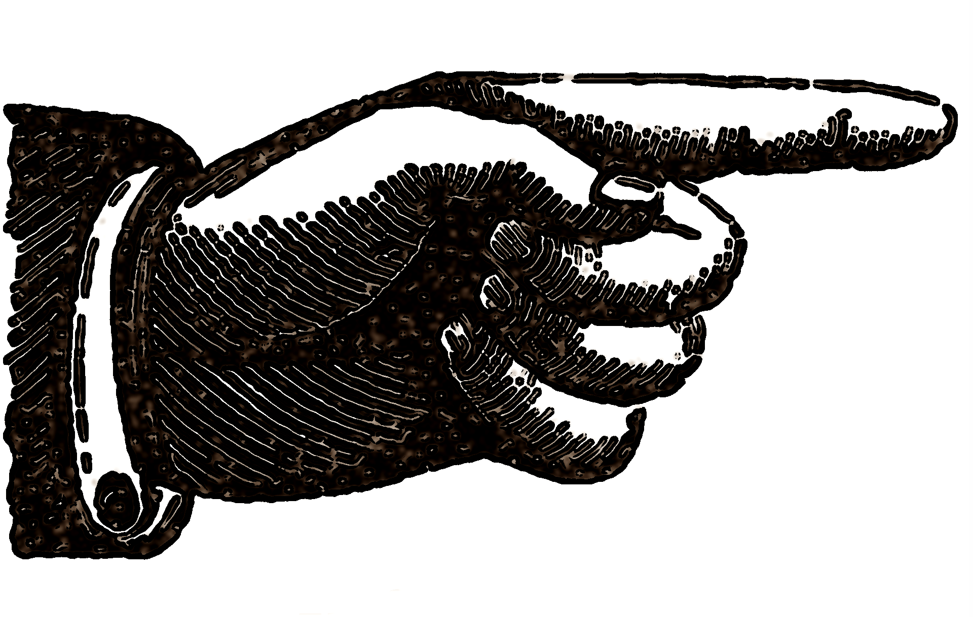 Hand drawing point finger free image download