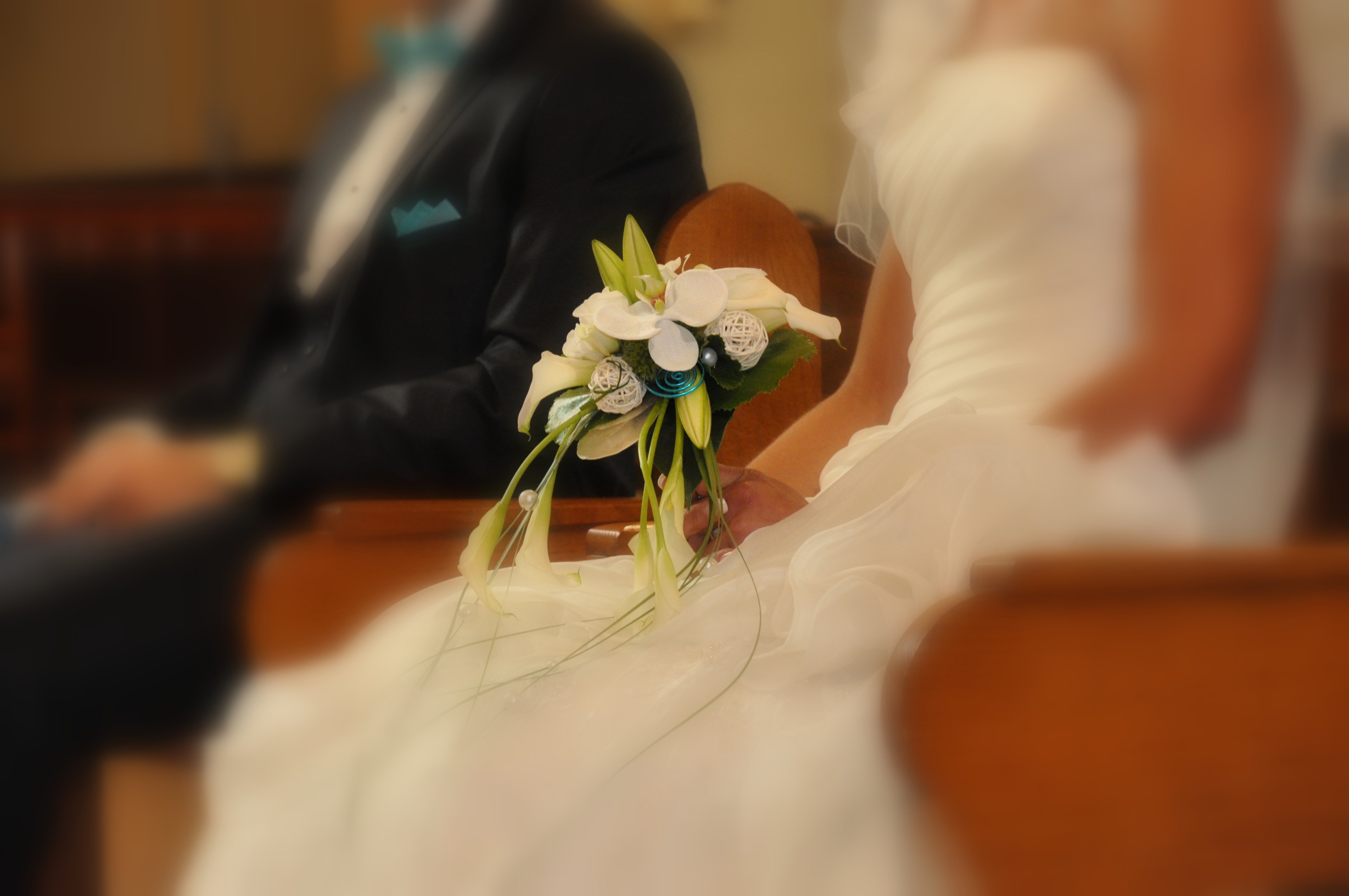 Bouquet Blur Bride Wedding free image download