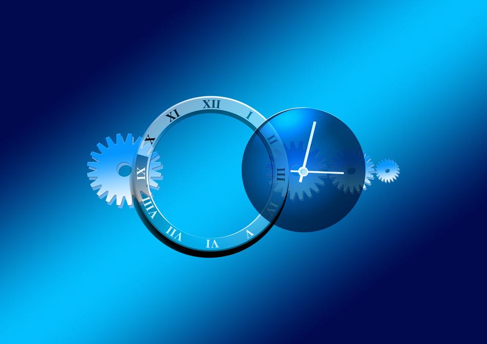 Clock time blue way of thinking free image download