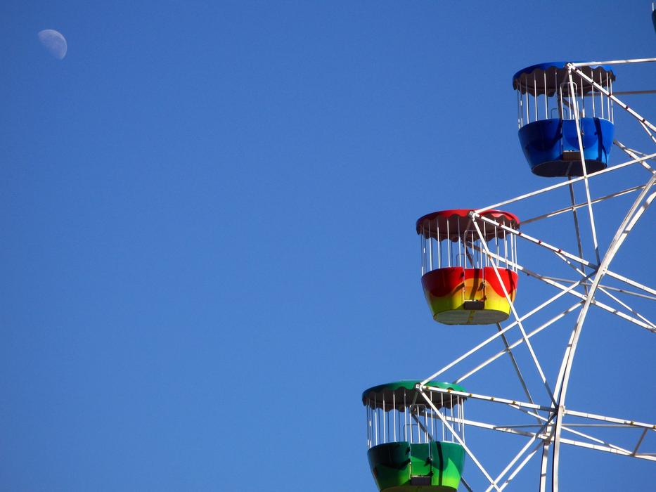 Fun Fair Moon Blue free image download