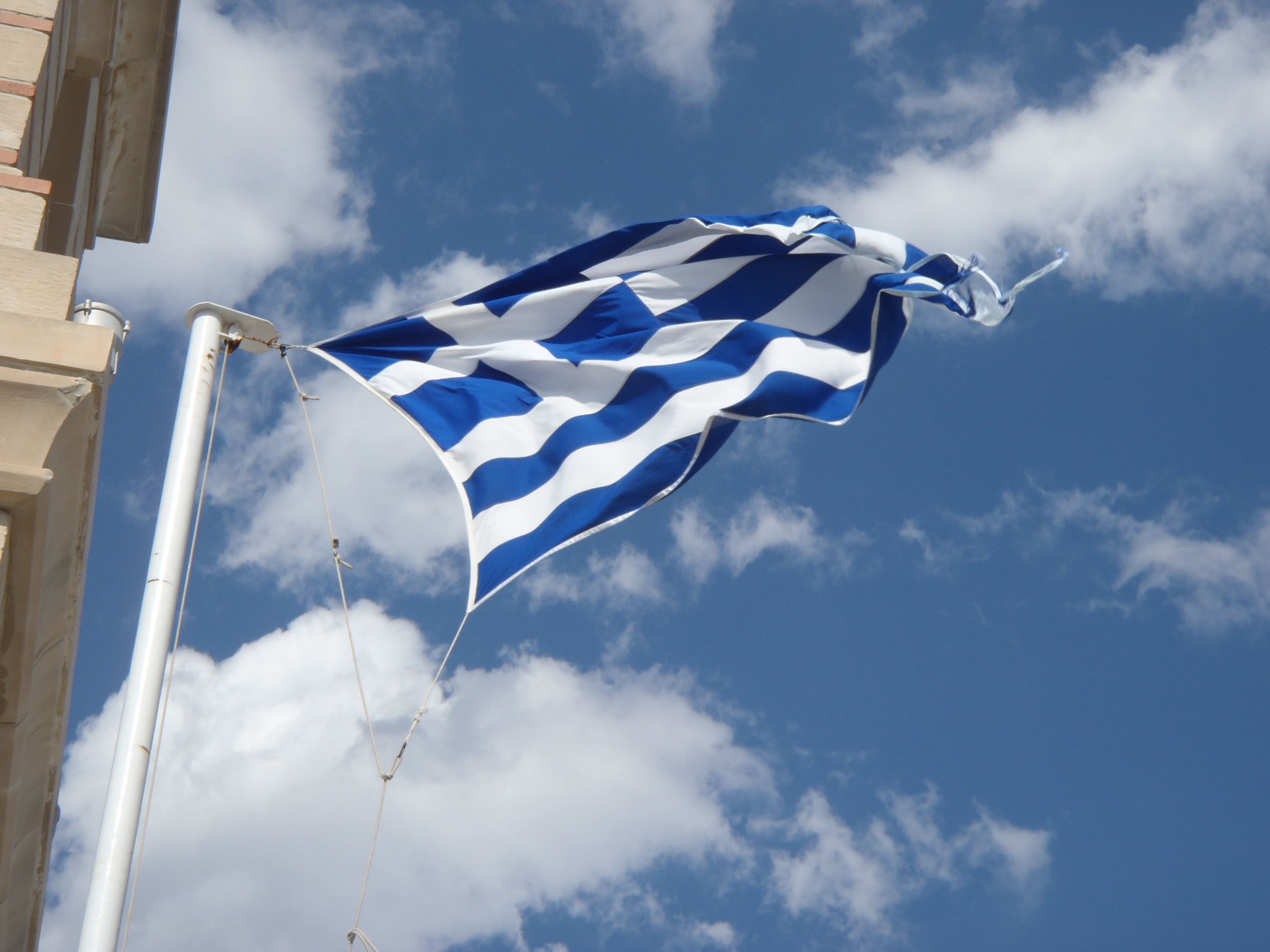 Flag Wind Greece free image download