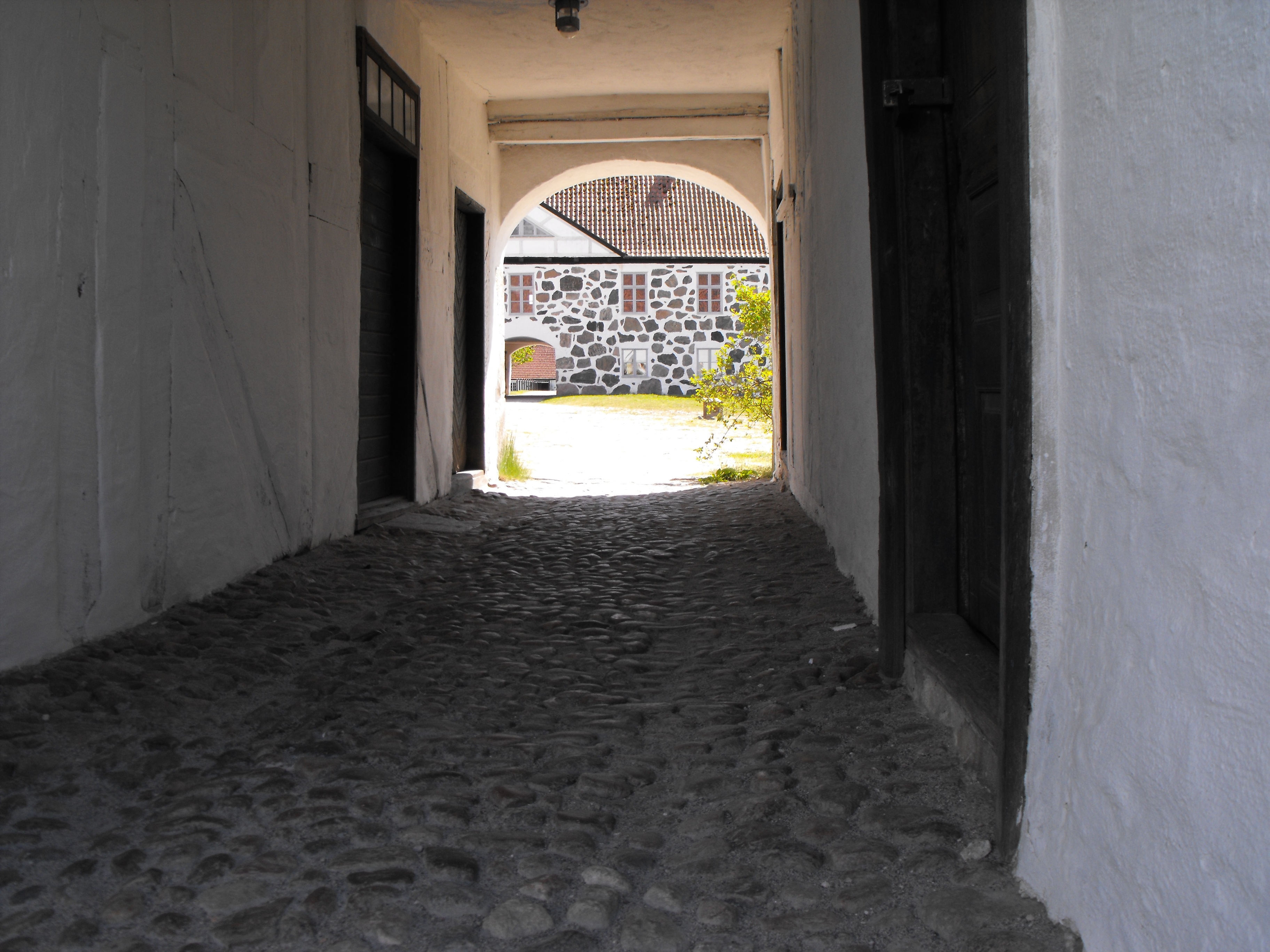 Stengång Cobblestone Castle free image download