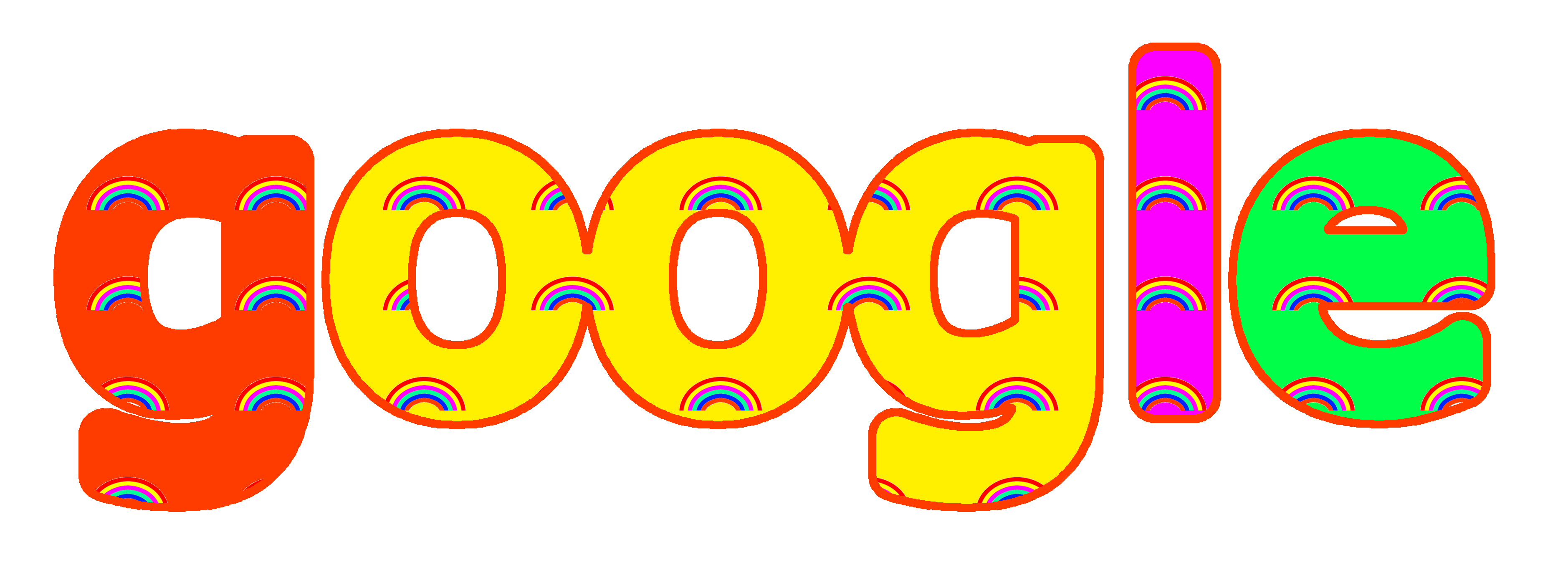 Google colourful rainbow free image download