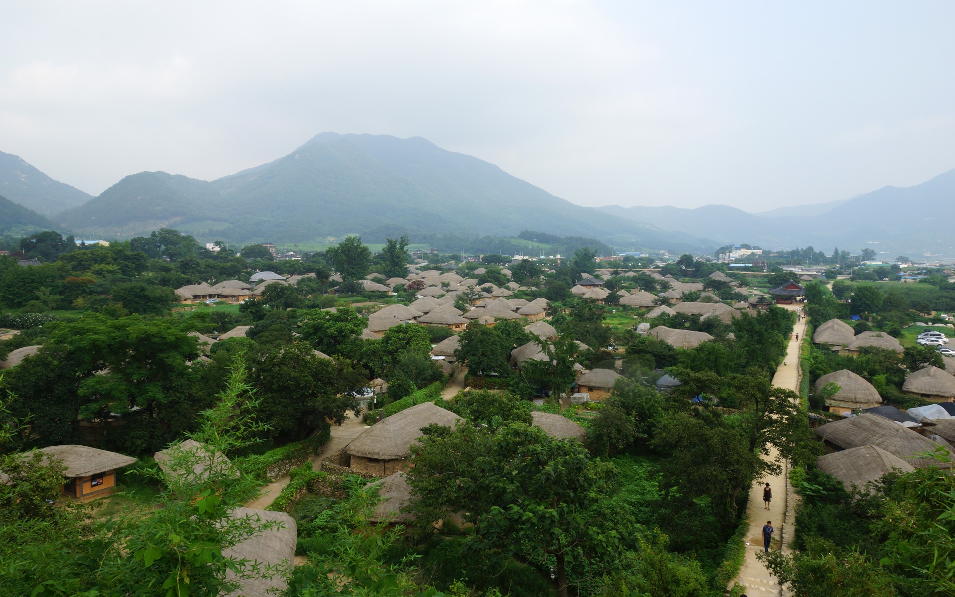 Village landscape panorama free image download