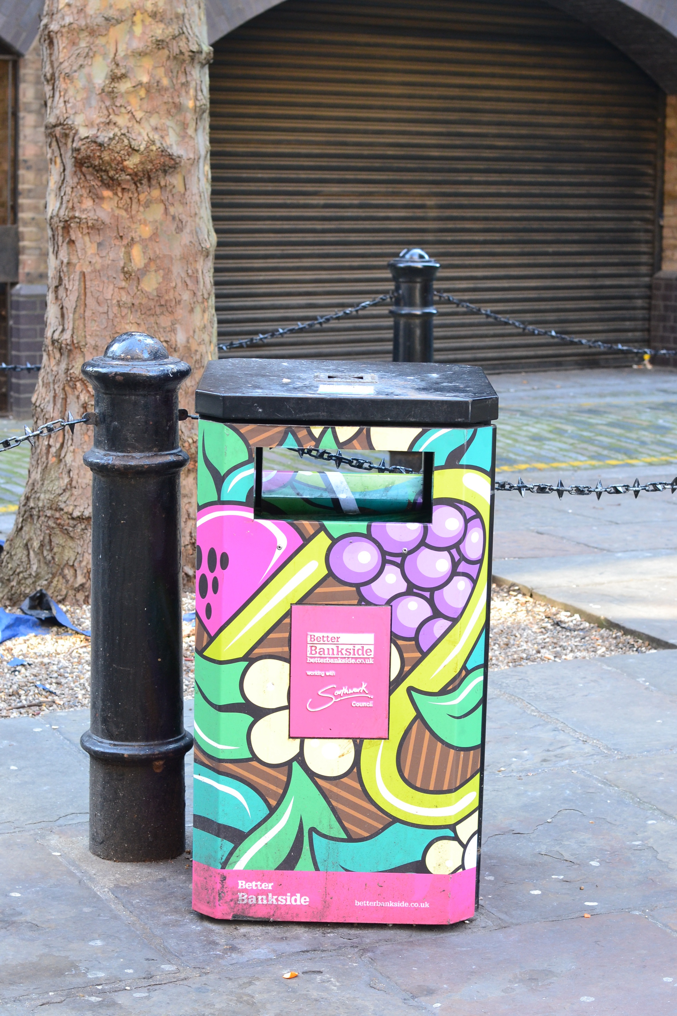 Garbage Can Colorful Art free image download