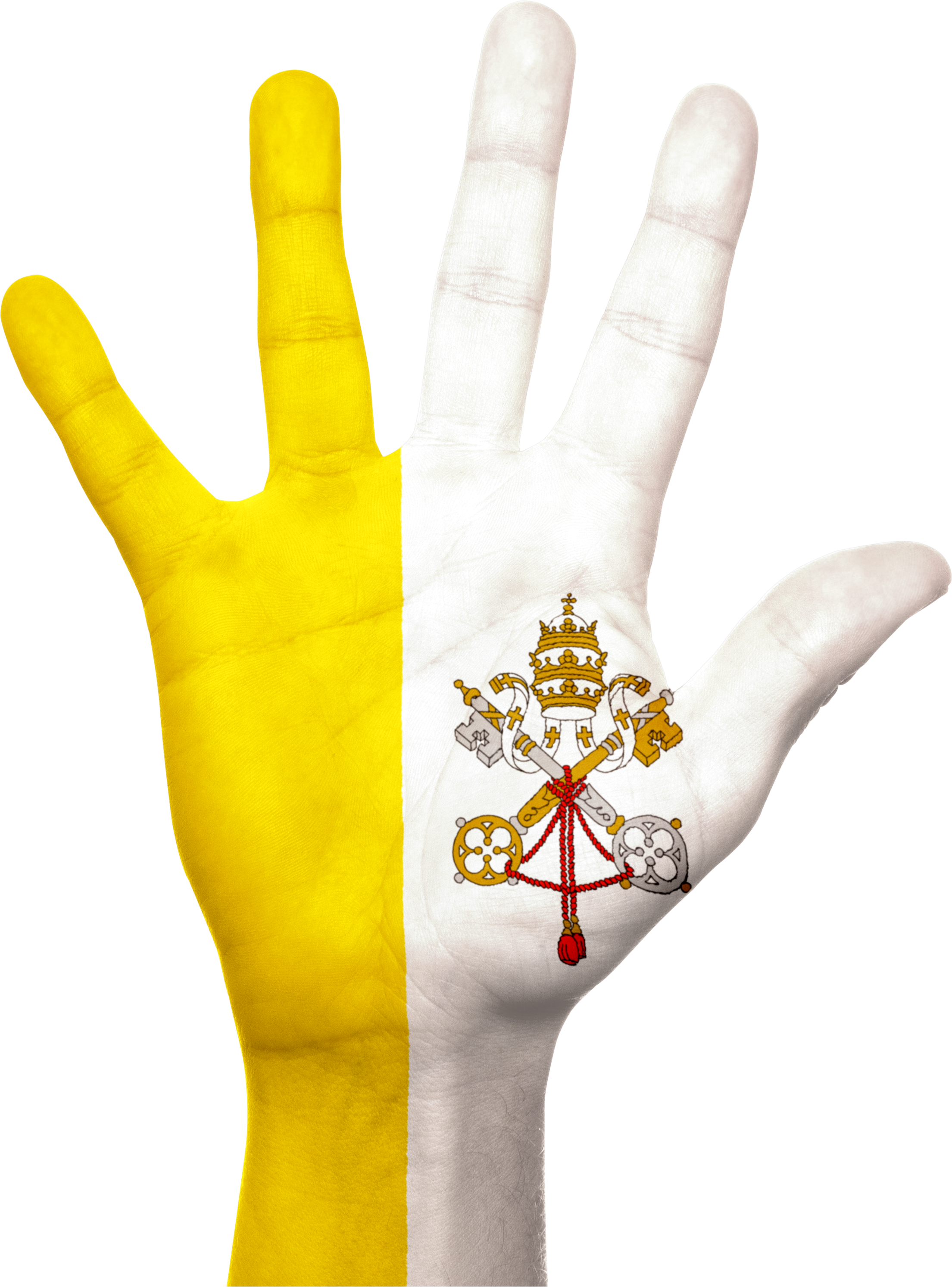 Vatican flag hand national fingers free image download