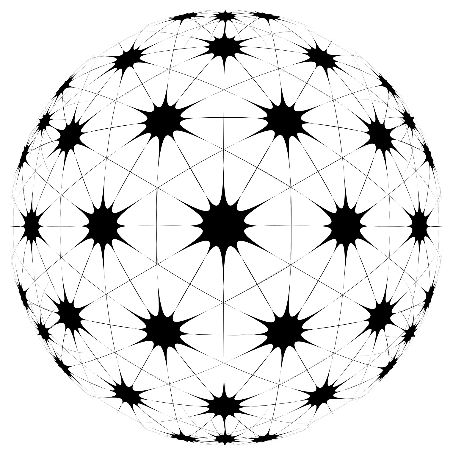 Abstract sphere stars round shape free image download