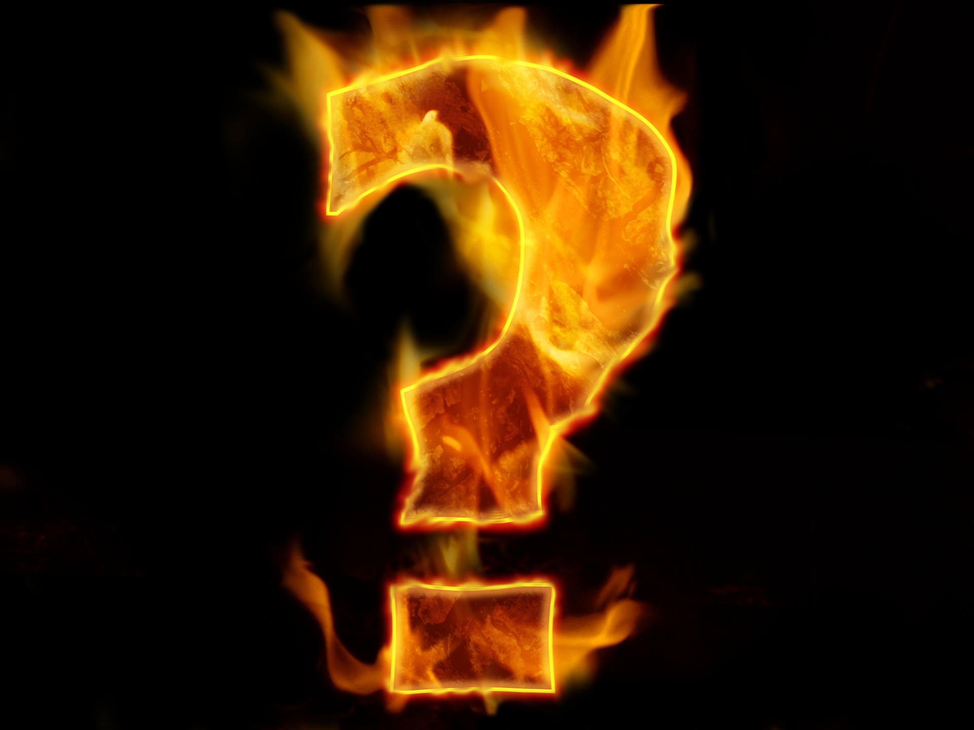 Question question mark fire free image download