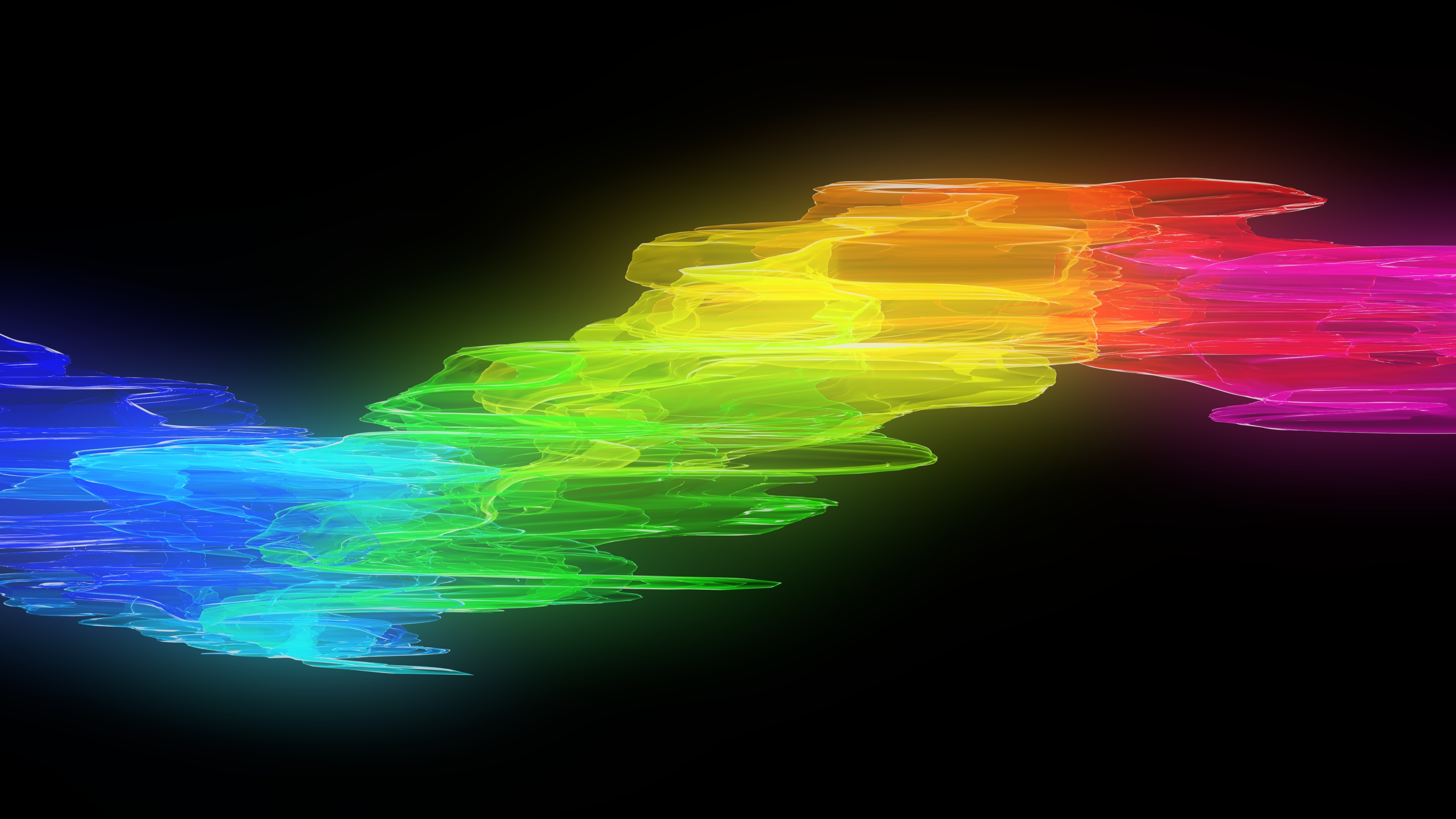 Abstract wave color 3d blender free image download