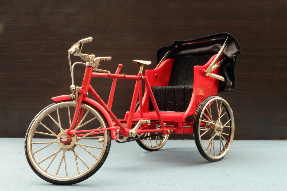 Miniature Rickshaw Bike free image download
