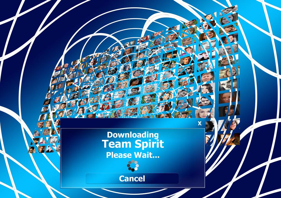 Human faces team spirit news field free image download
