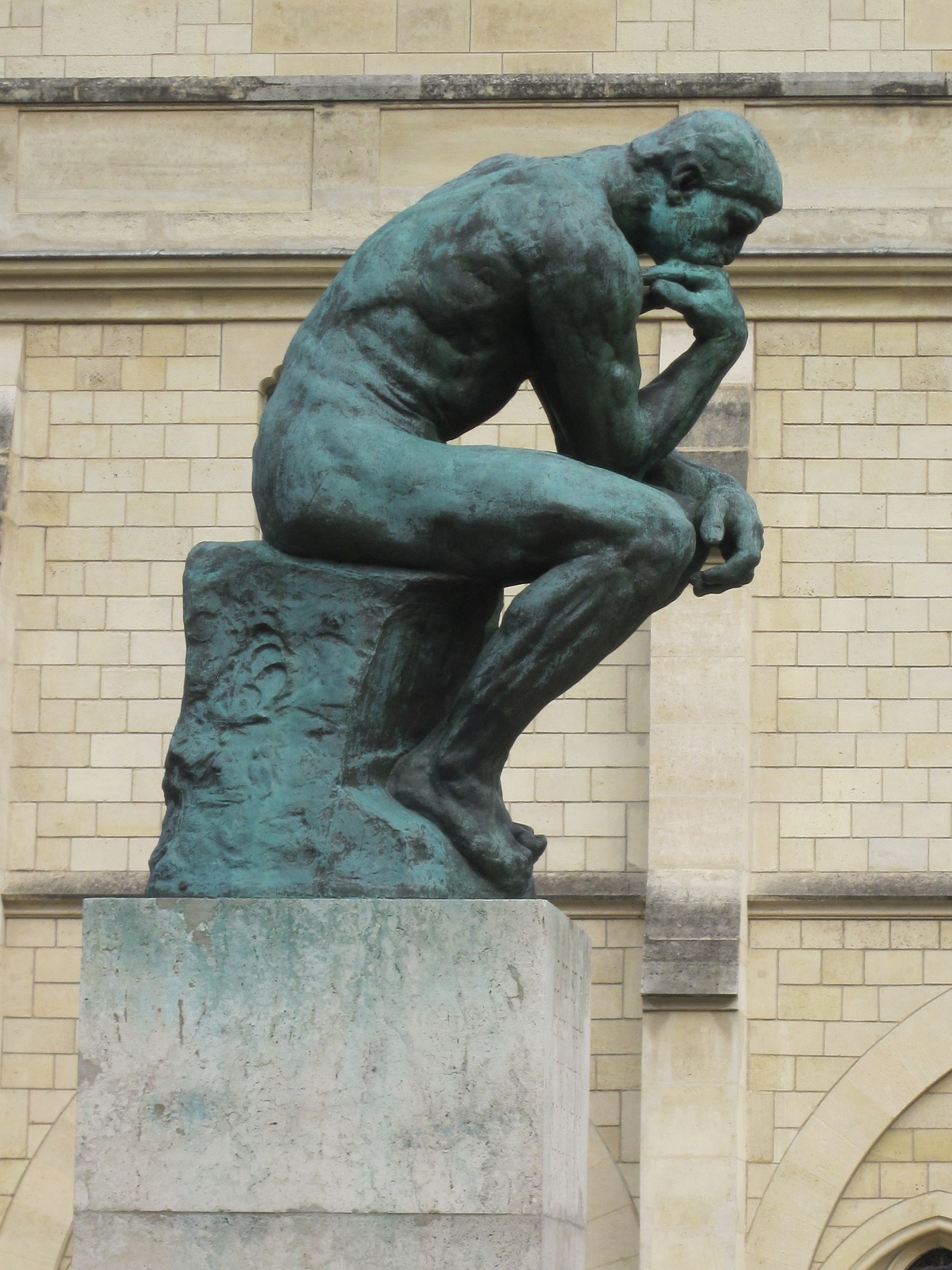 The Thinker Bronze Sculpture free image download