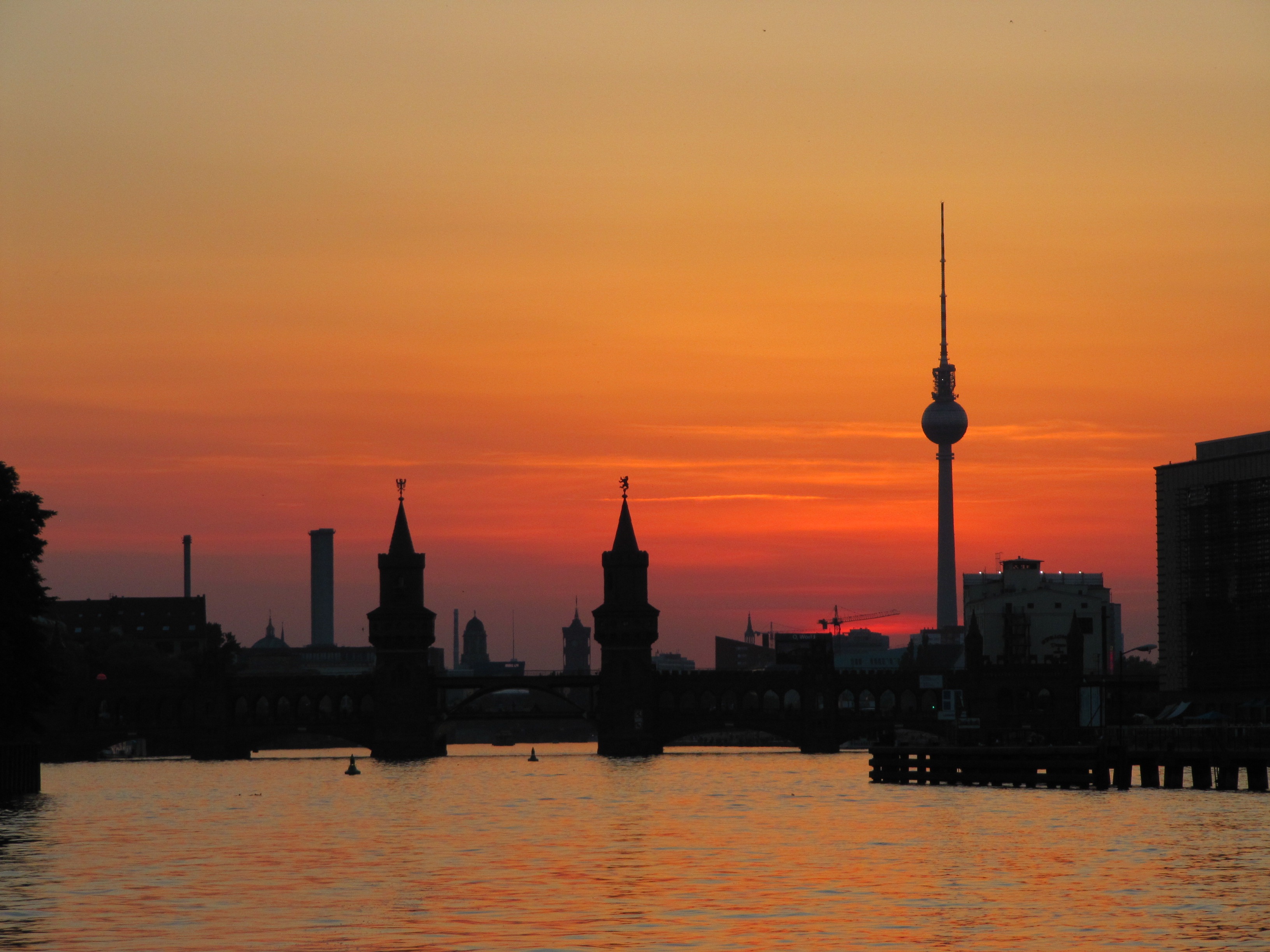Berlin Tv Tower night panorama free image download
