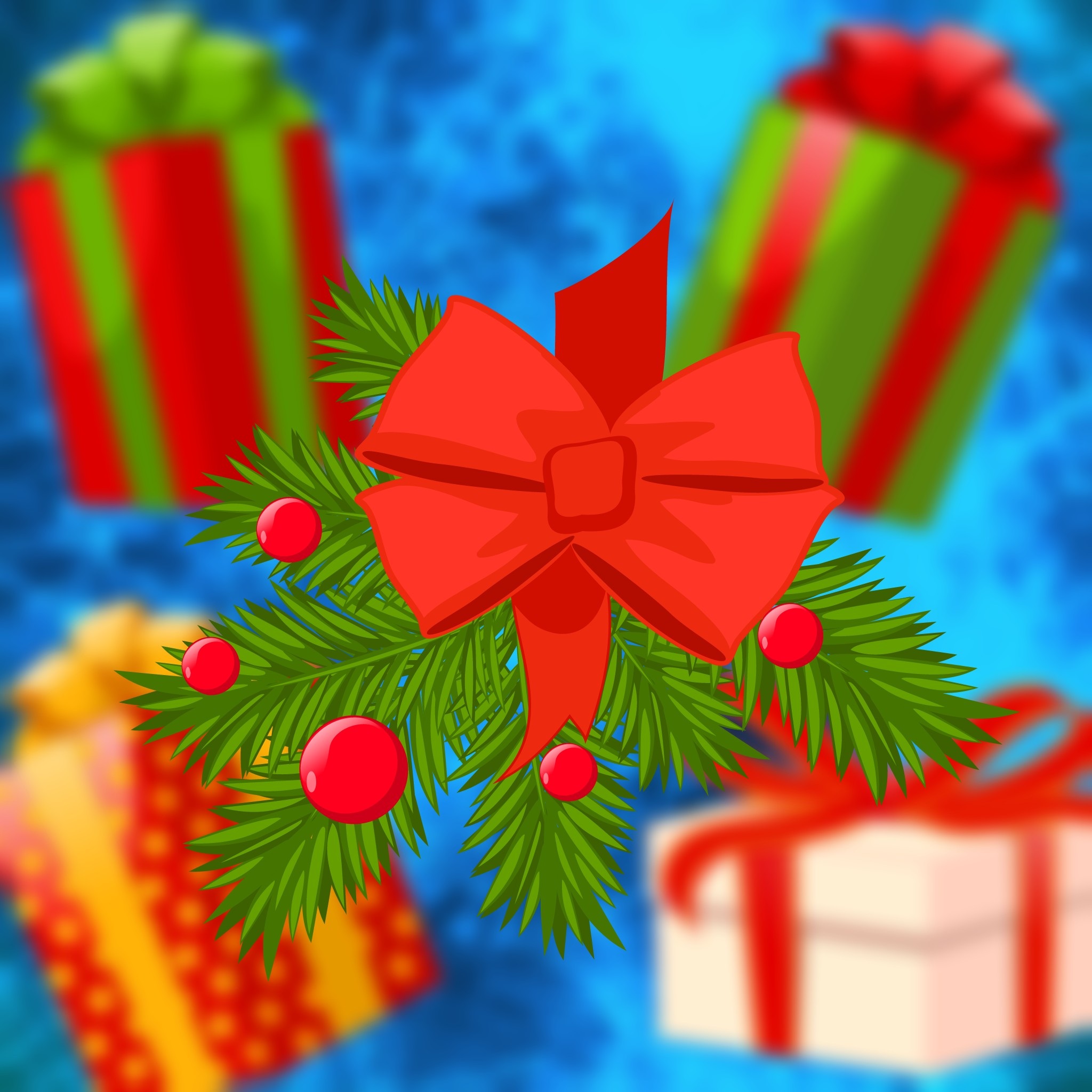 Christmas holidays gifts loop free image download