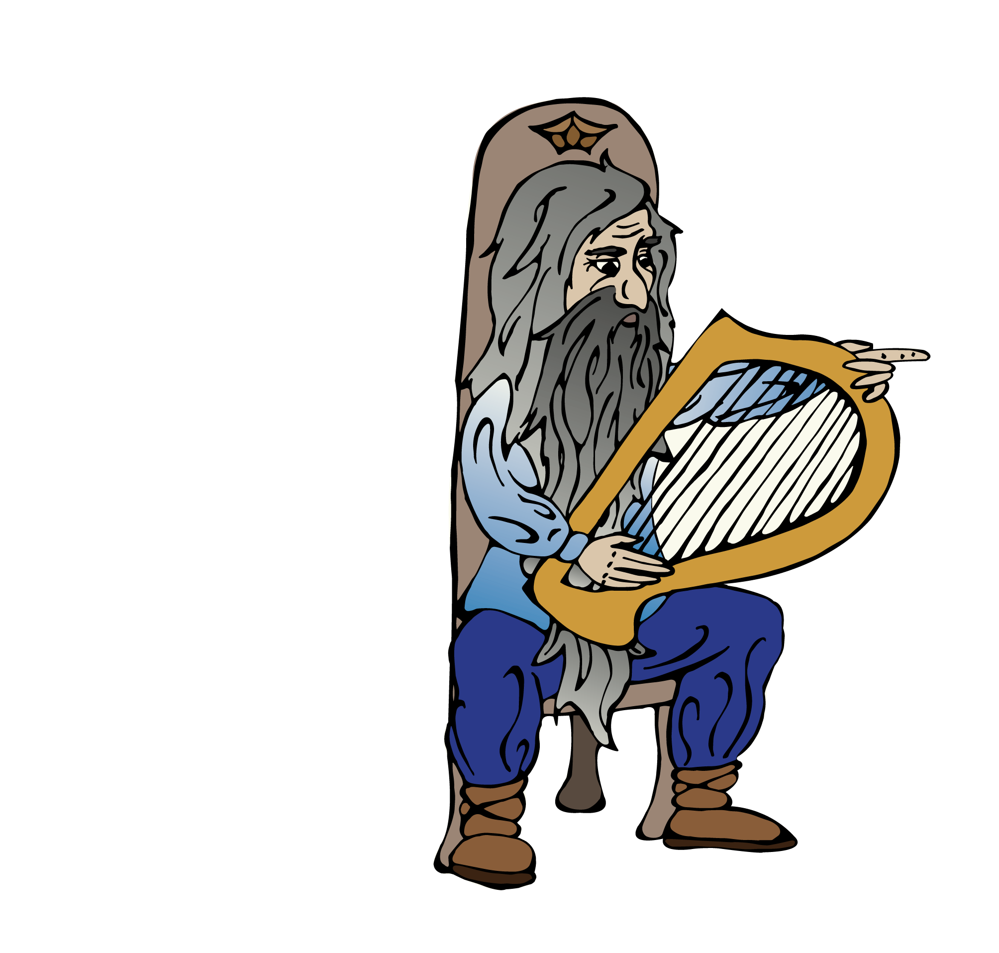 Thorin dwarf harp creative beard free image download