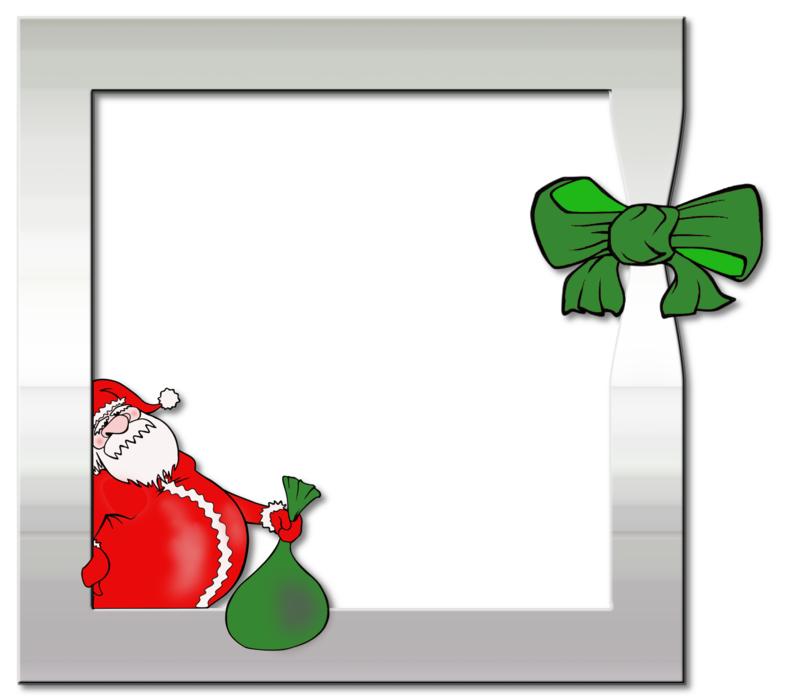Santa claus photo frame free image download
