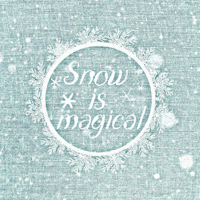 Snow magic winter tissue fabric free image download