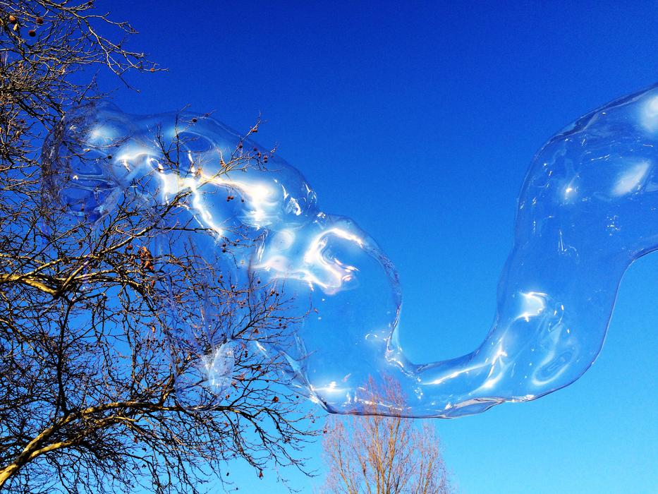 Huge long Soap Bubble at sky free image download
