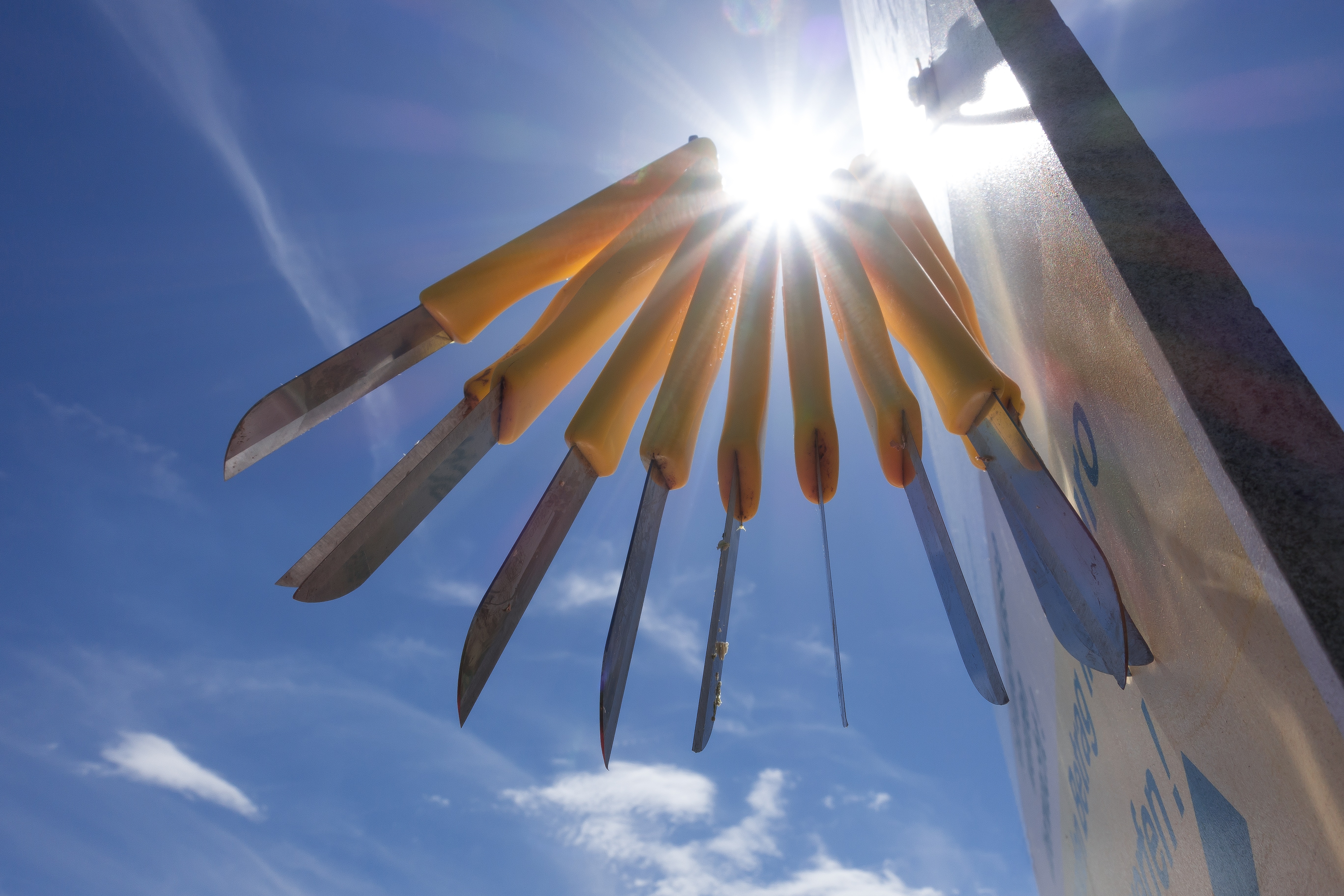 Knife Yellow Handle free image download