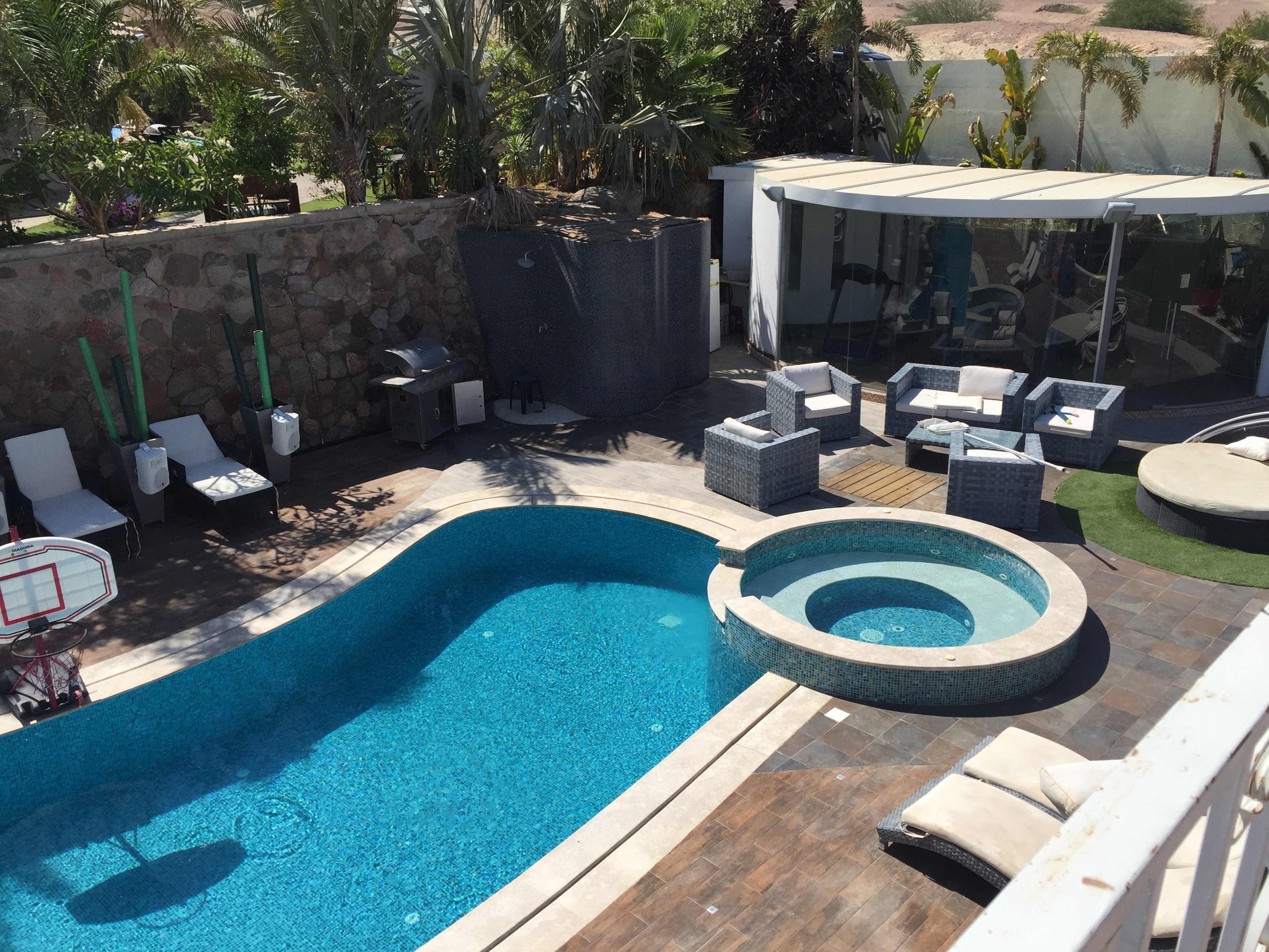 Swimming Pool View Terrace free image download
