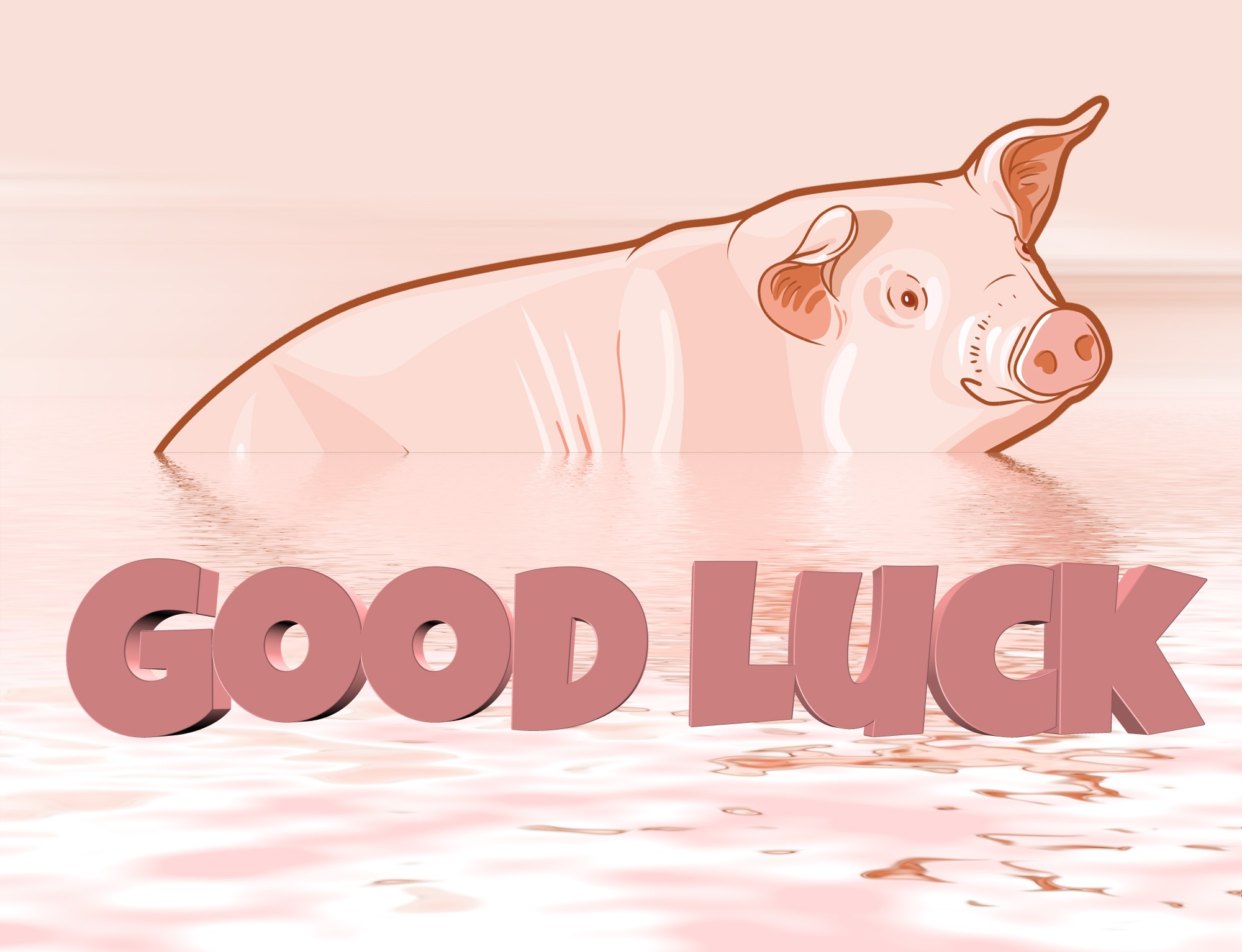 Lucky pig luck greeting map pig free image download