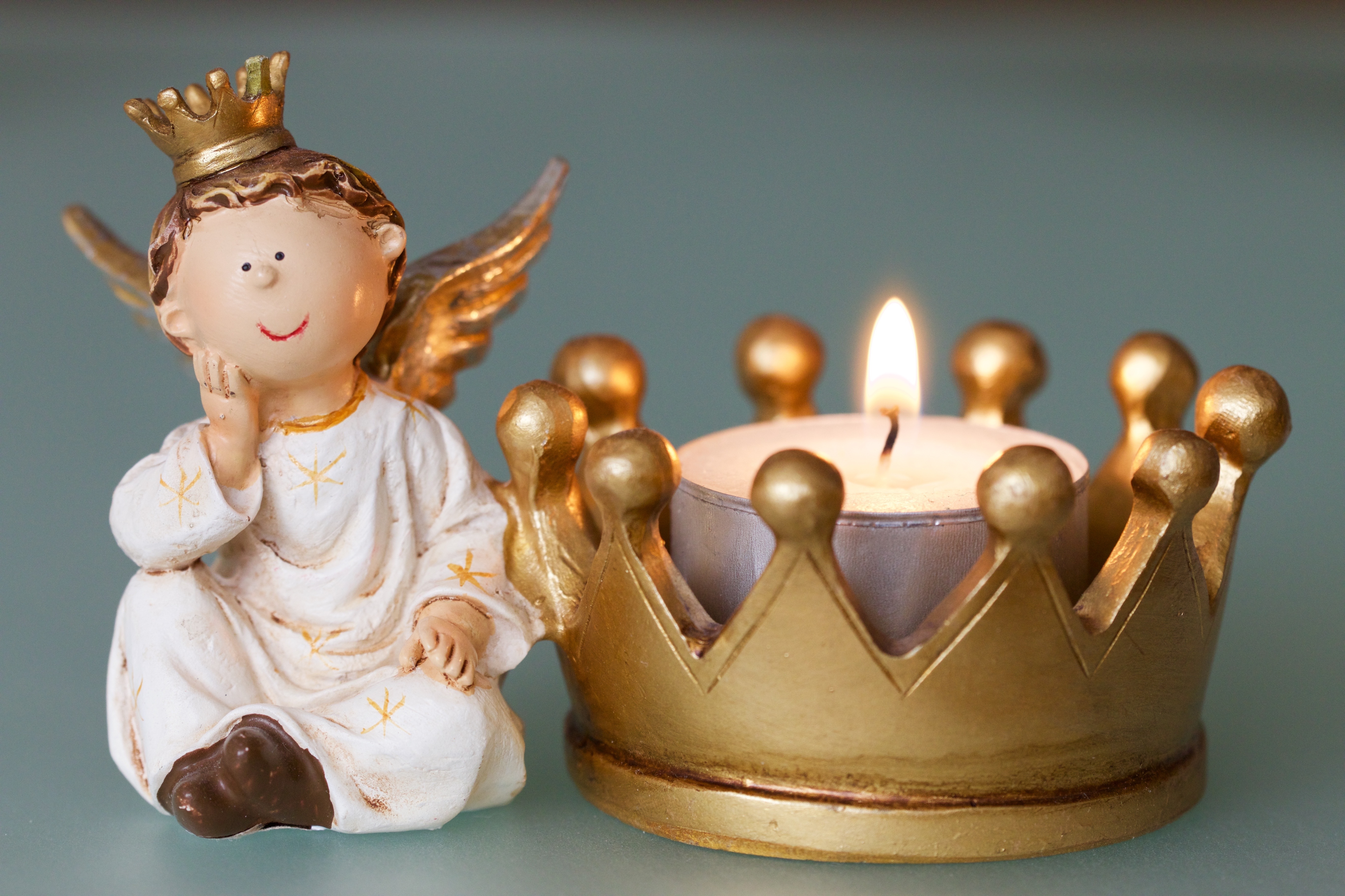 Angel Crown Candle Clay free image download
