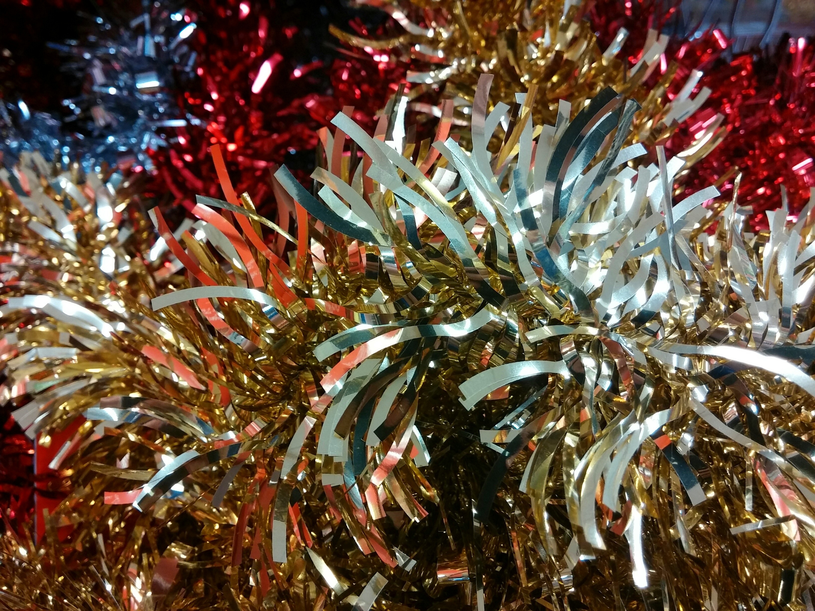 Tinsel Christmas Decorations free image download