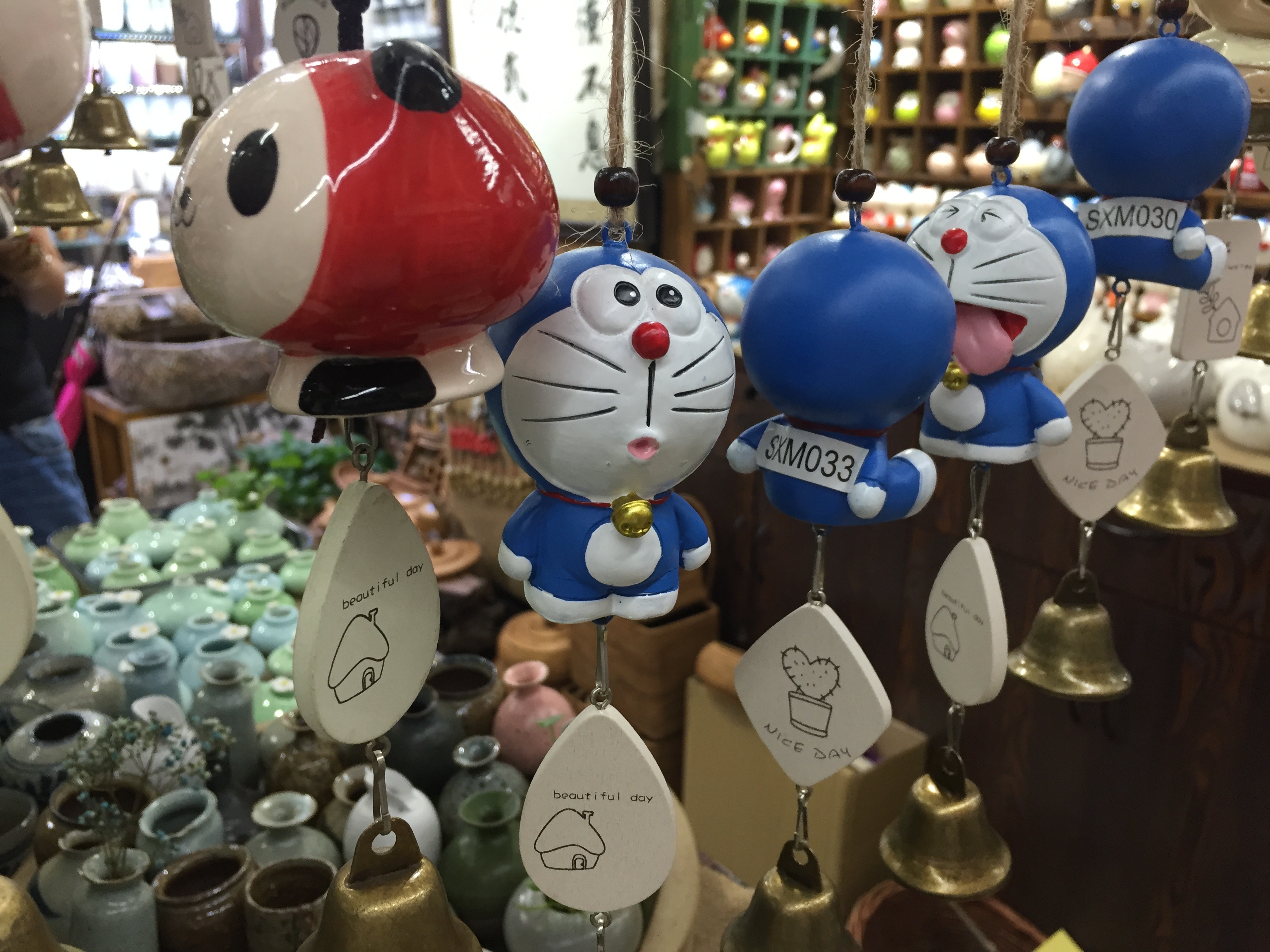 Doraemon Manga Wind Chimes free image download