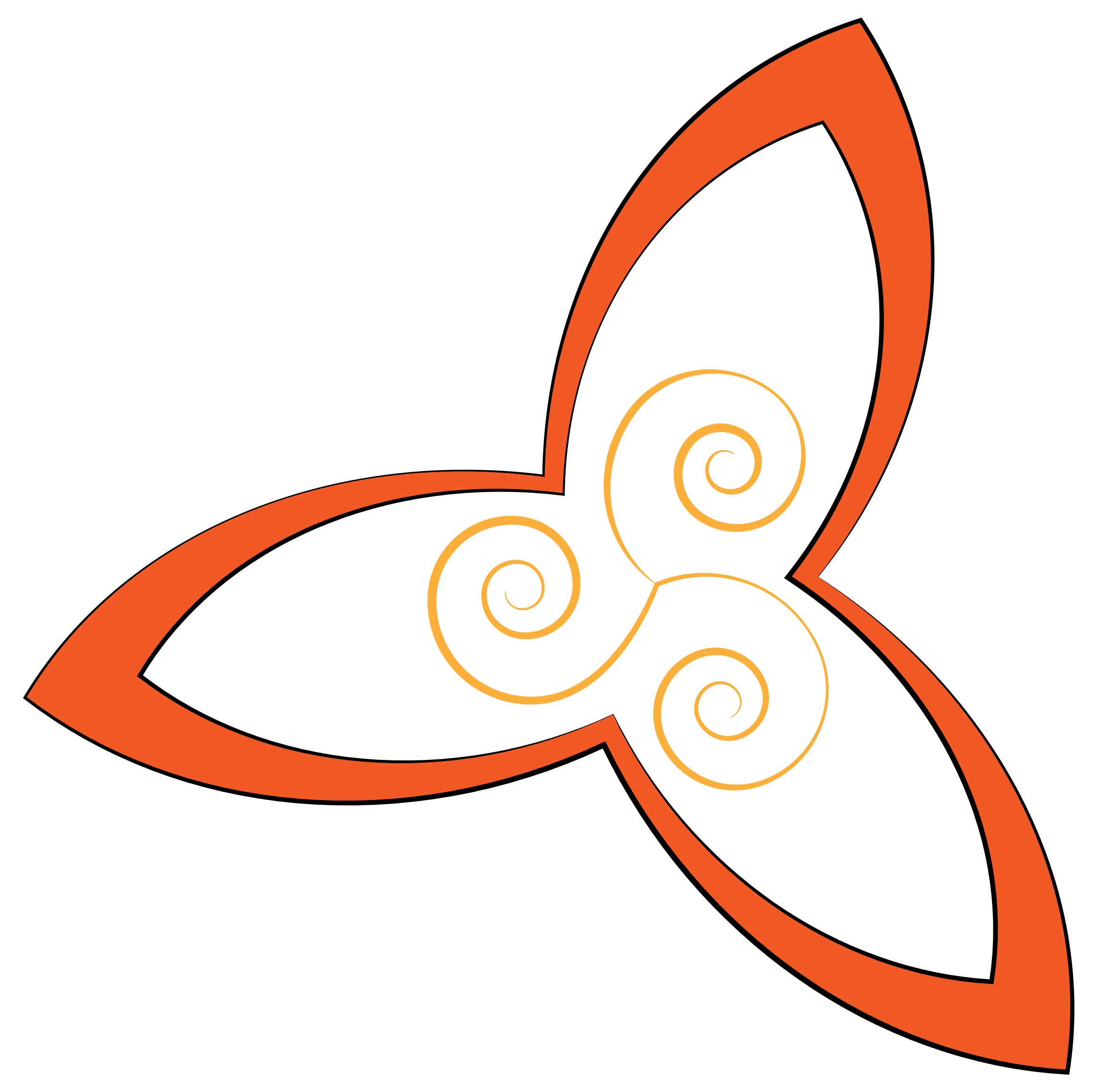 Triangle celtic orange yellow free image download