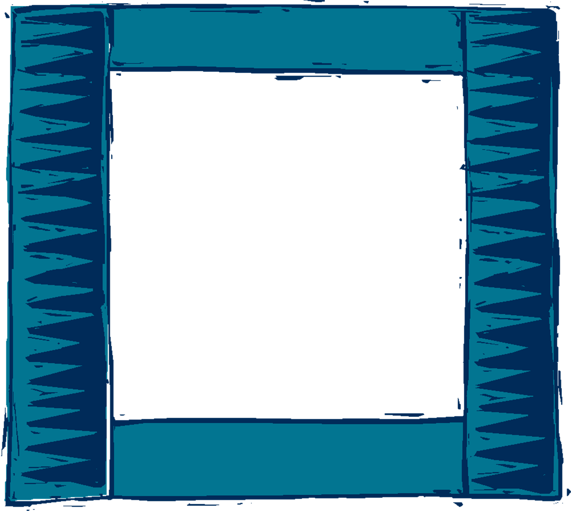 Blue green square photo frame free image download