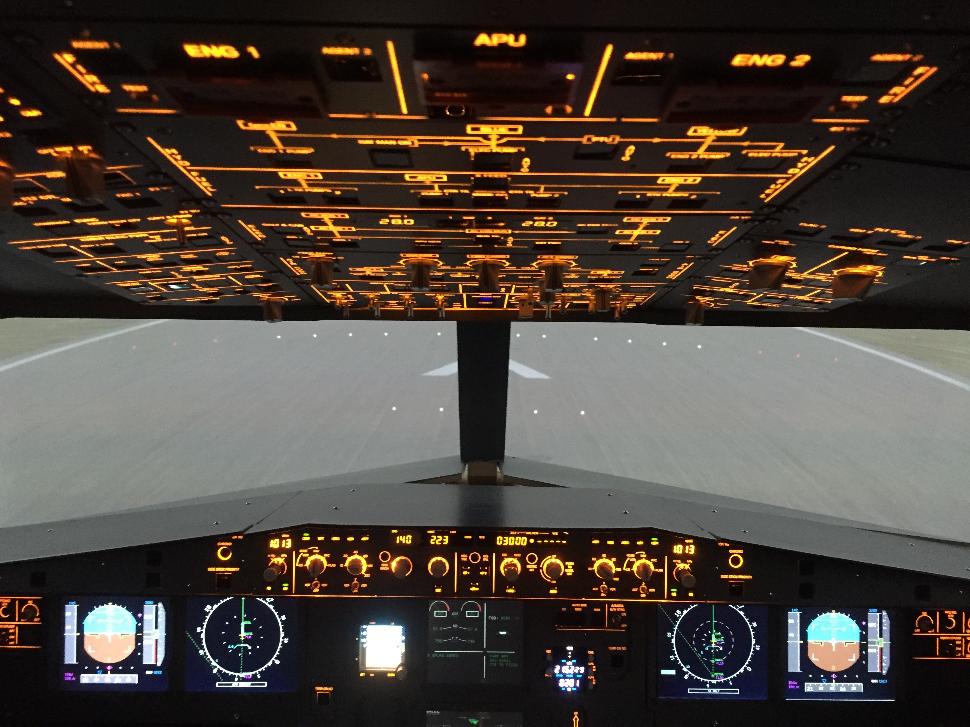 Overhead Airbus A320 Simulator free image download